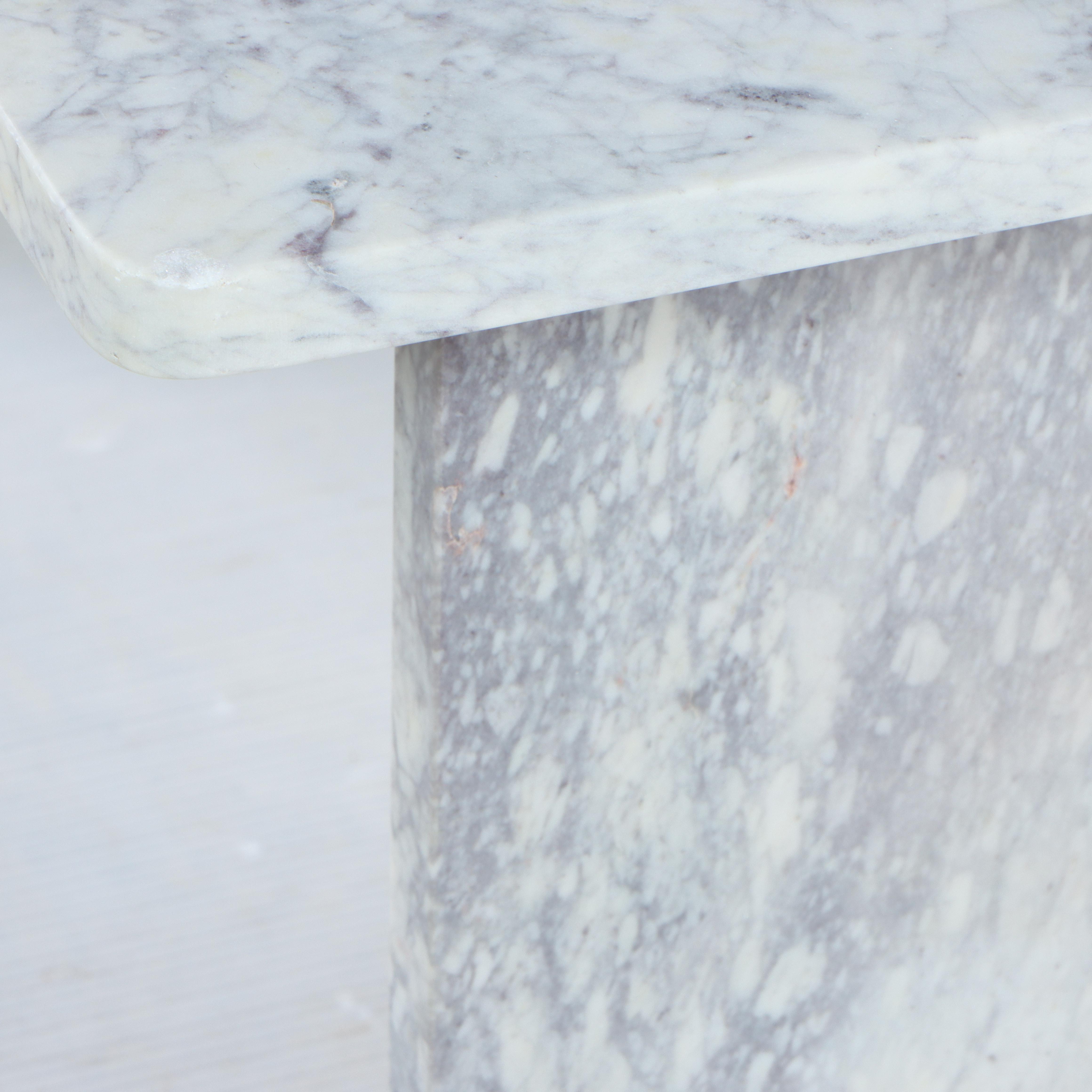 Modern Solid Marble Side Table | EBTH
