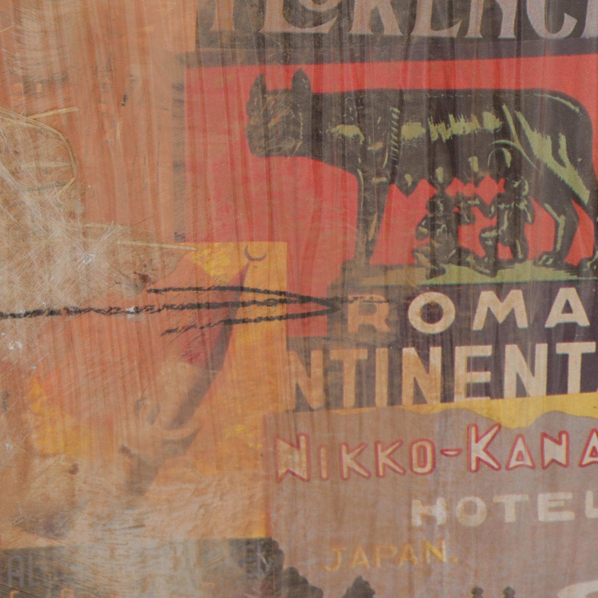 Starlie Sokol-Hohne Mixed Media Monoprint of World Map, Circa 2000 | EBTH