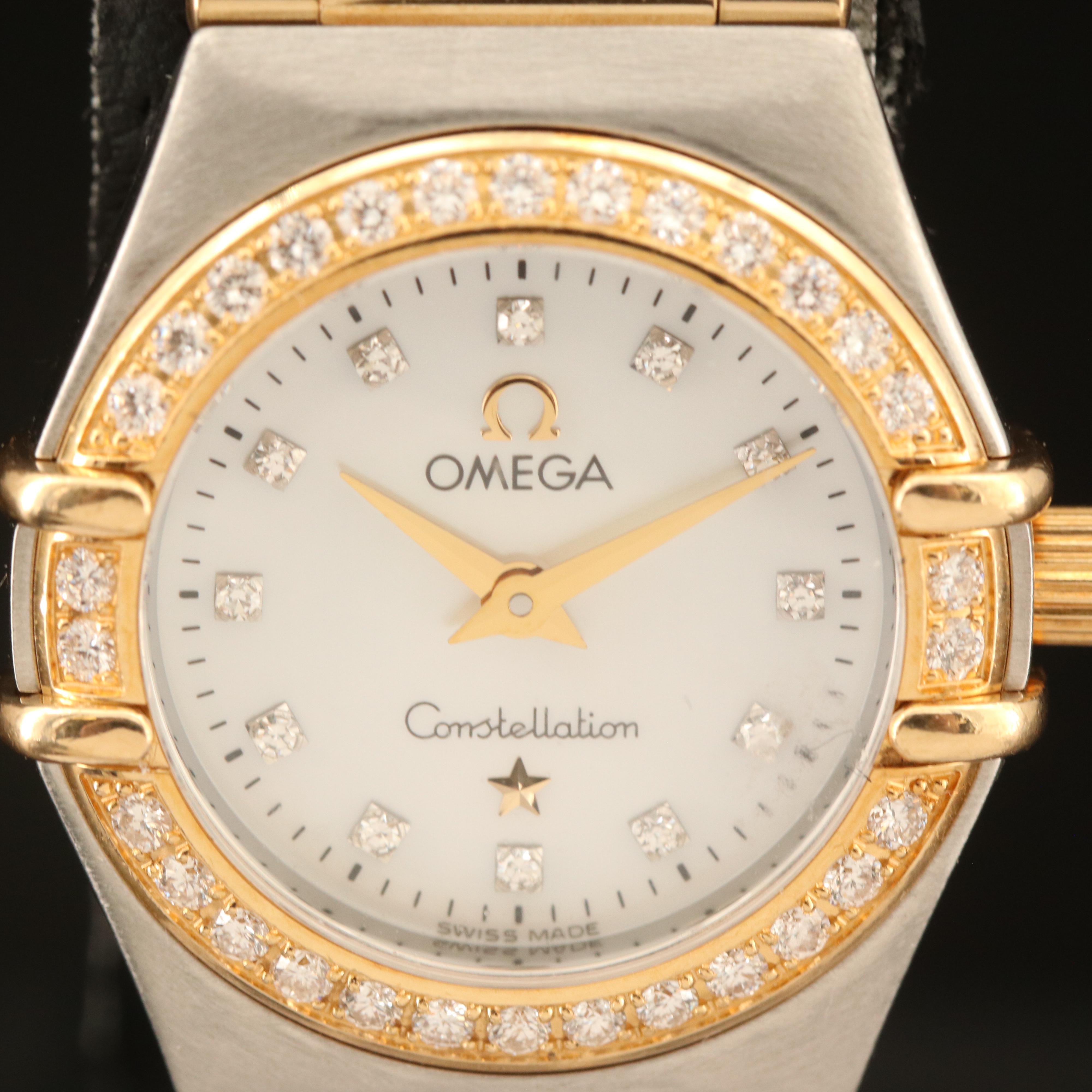 18K and Diamond Omega Constellation Wristwatch | EBTH