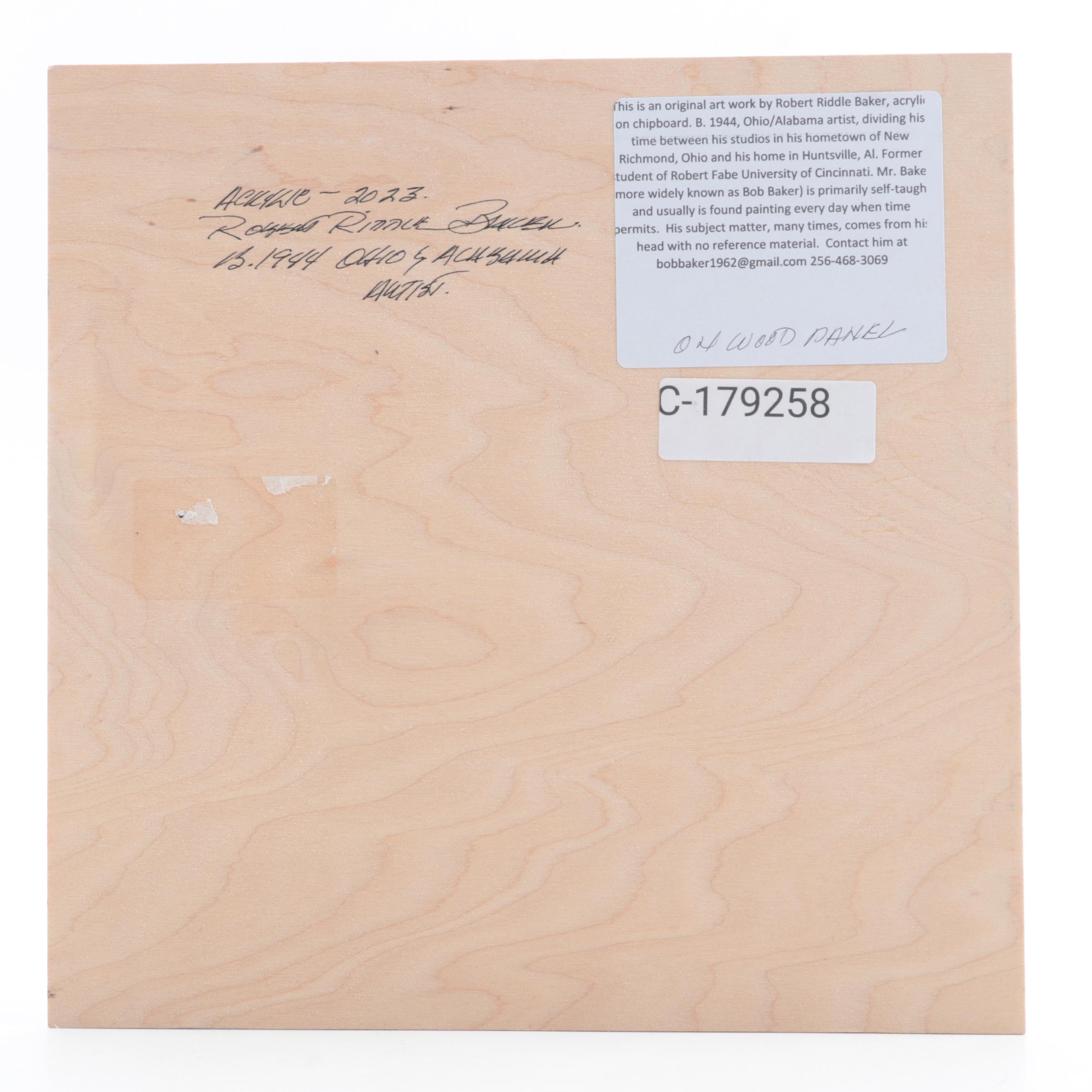 Robert Riddle-Baker Landscape Acrylic Painting, 2023 | EBTH