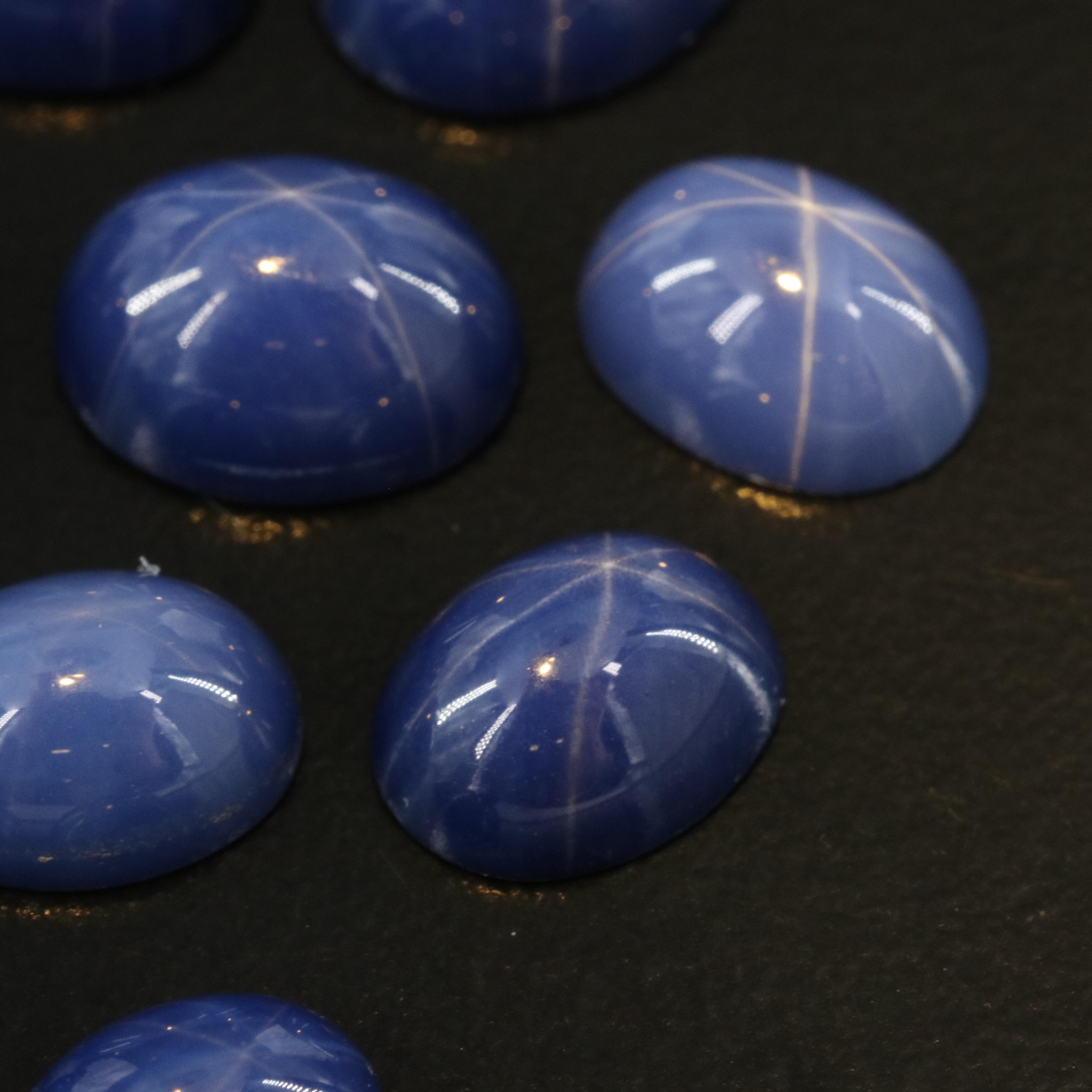 Loose Lab Grown Star Sapphire Including Linde Star Sapphire | EBTH