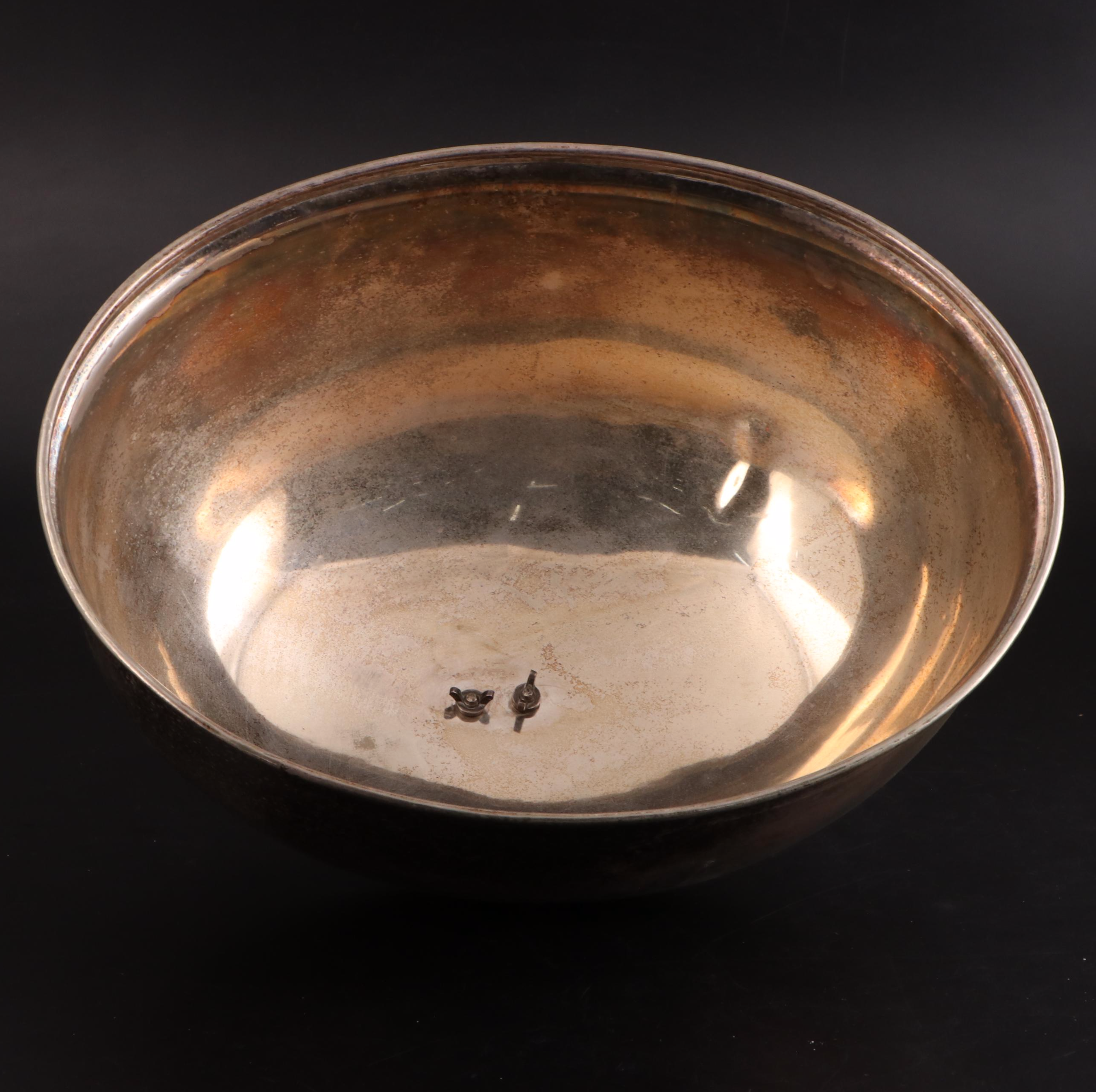 English Gerity "Gerogian" Ladle with Other Silver Plate Meat Dome, 20th ...