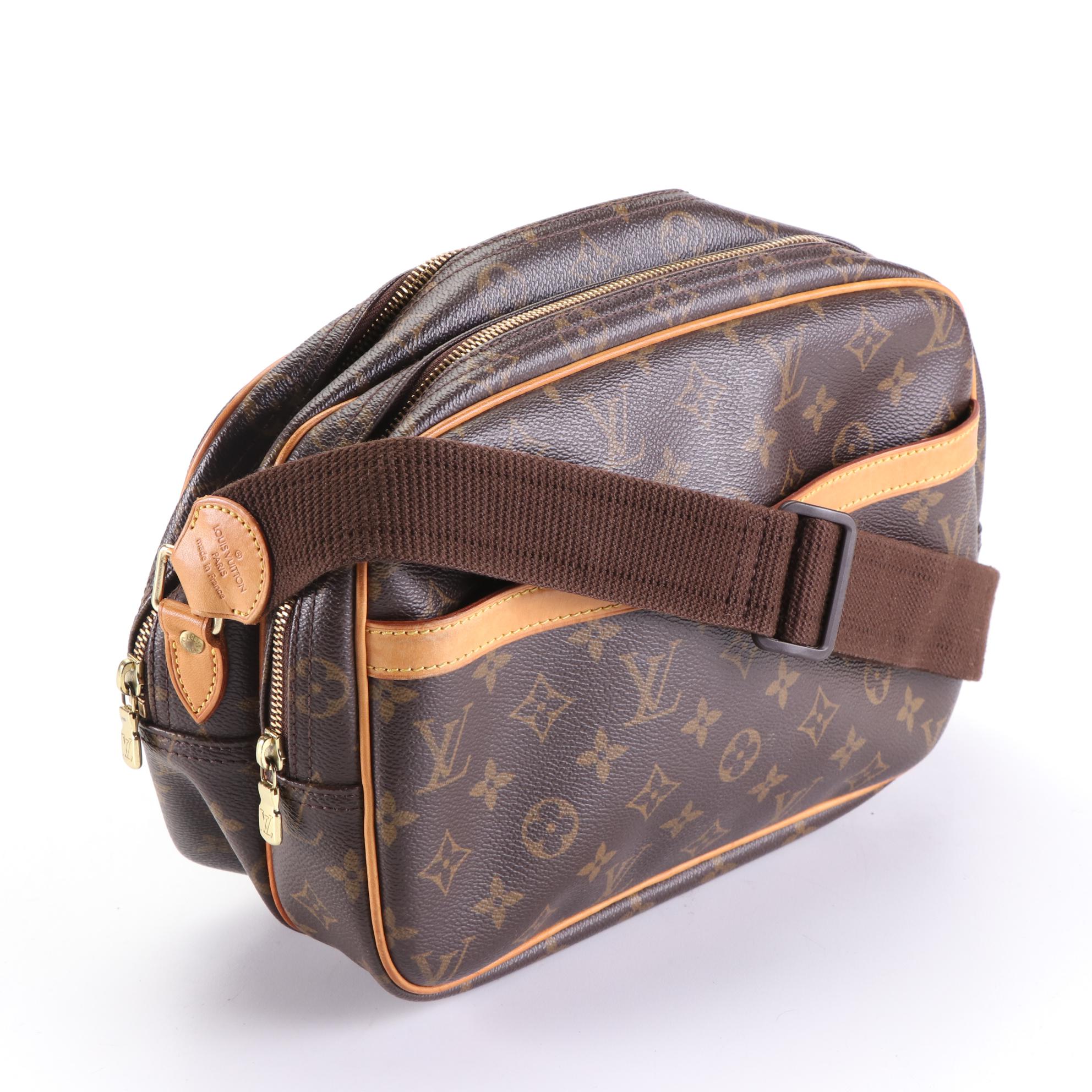 Louis Vuitton Reporter PM Bag in Monogram Canvas and Vachetta Leather ...