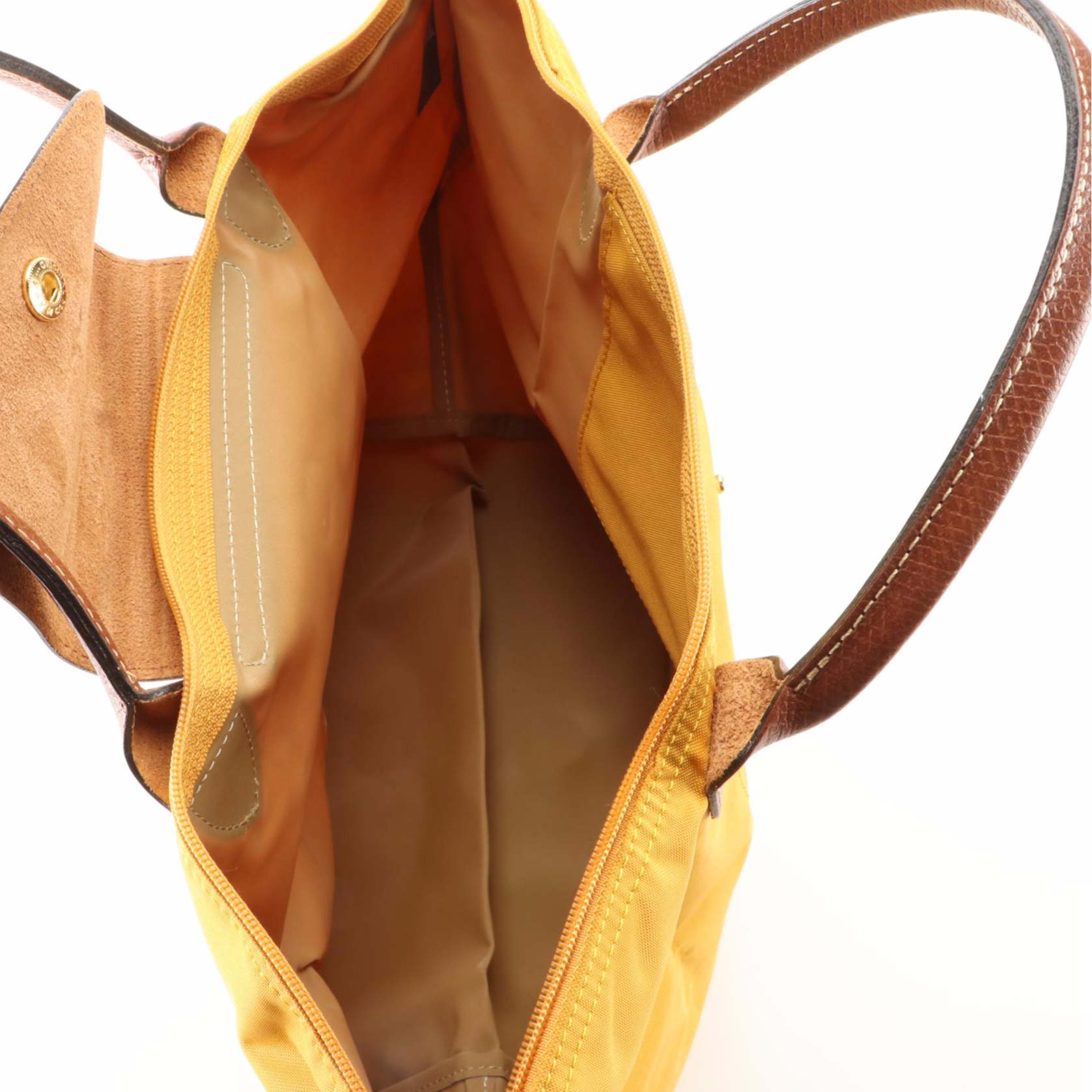 Longchamp Le Pliage Medium Short Handle Tote in Nylon and Leather | EBTH