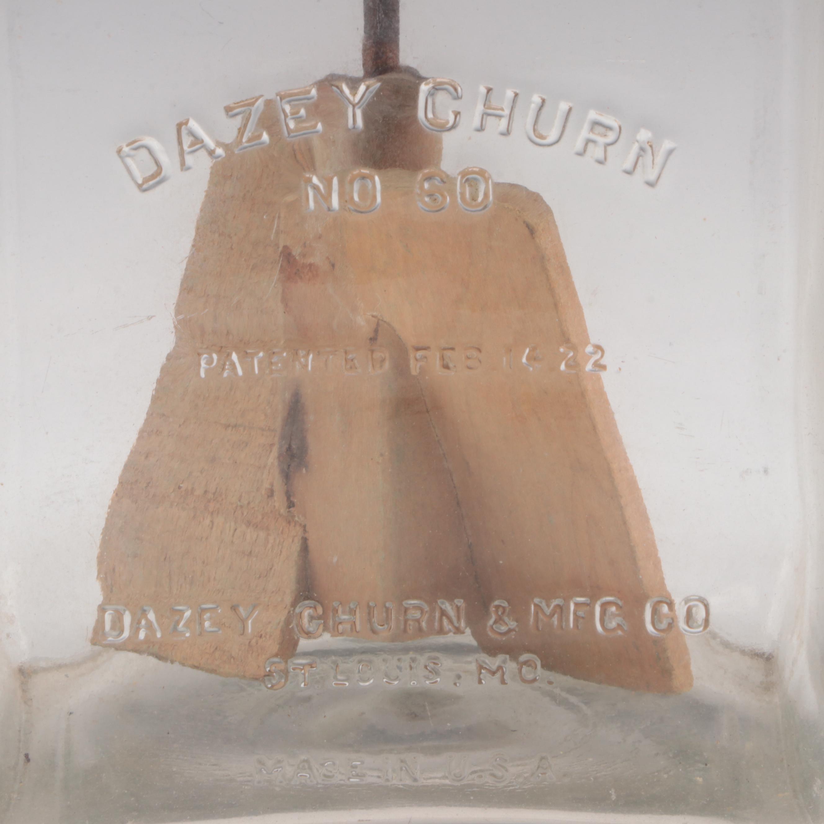 Dazey No 60 Churn Glass Butter Churn, Early to Mid 20th Century | EBTH