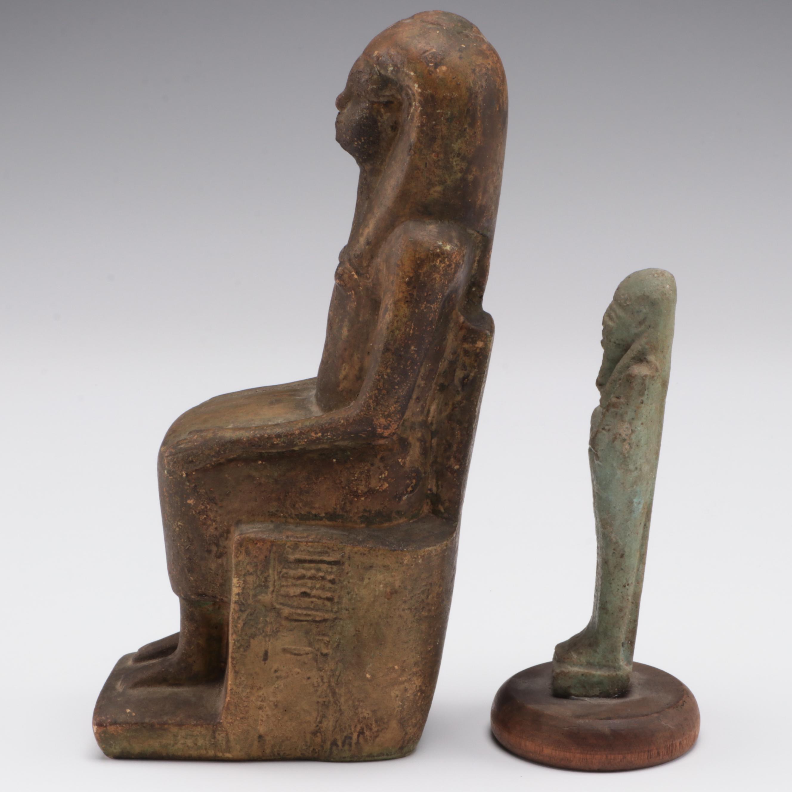 Egyptian Shabti Figure and Egyptian Revival Figurine | EBTH