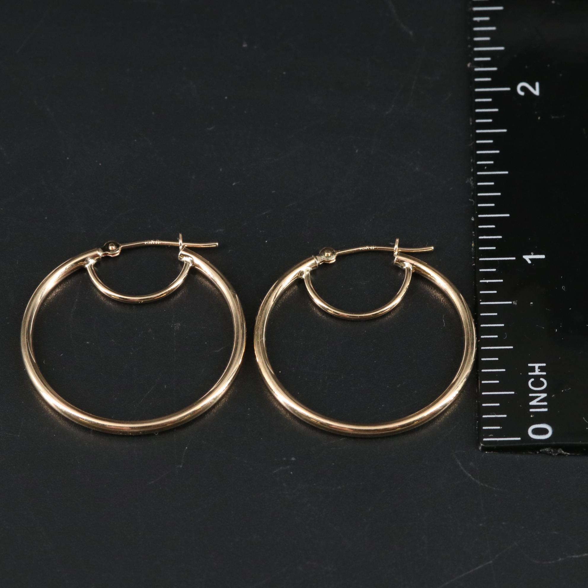 10K Hoop Earrings | EBTH