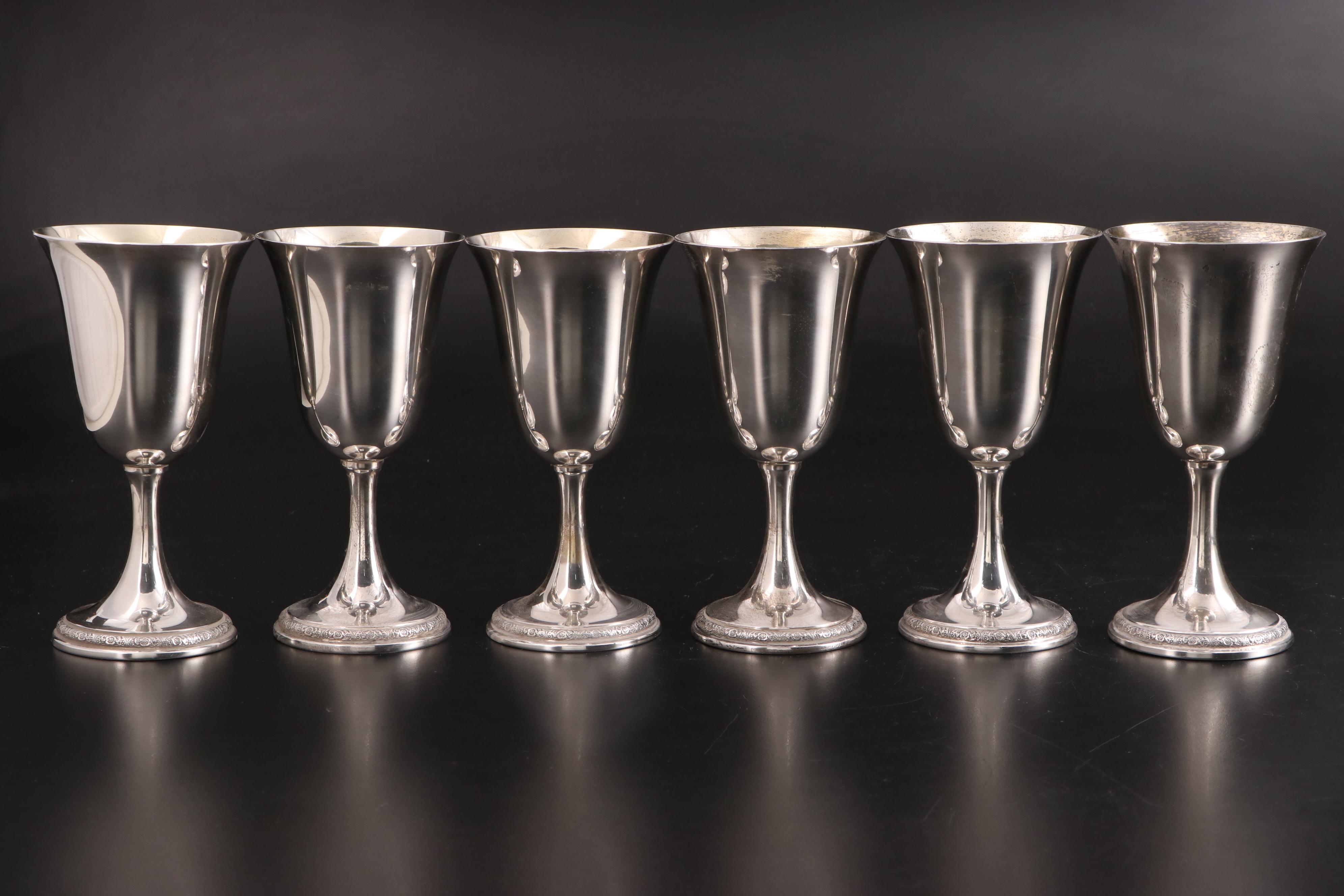 International Silver "Prelude" Sterling Silver Water Goblets | EBTH