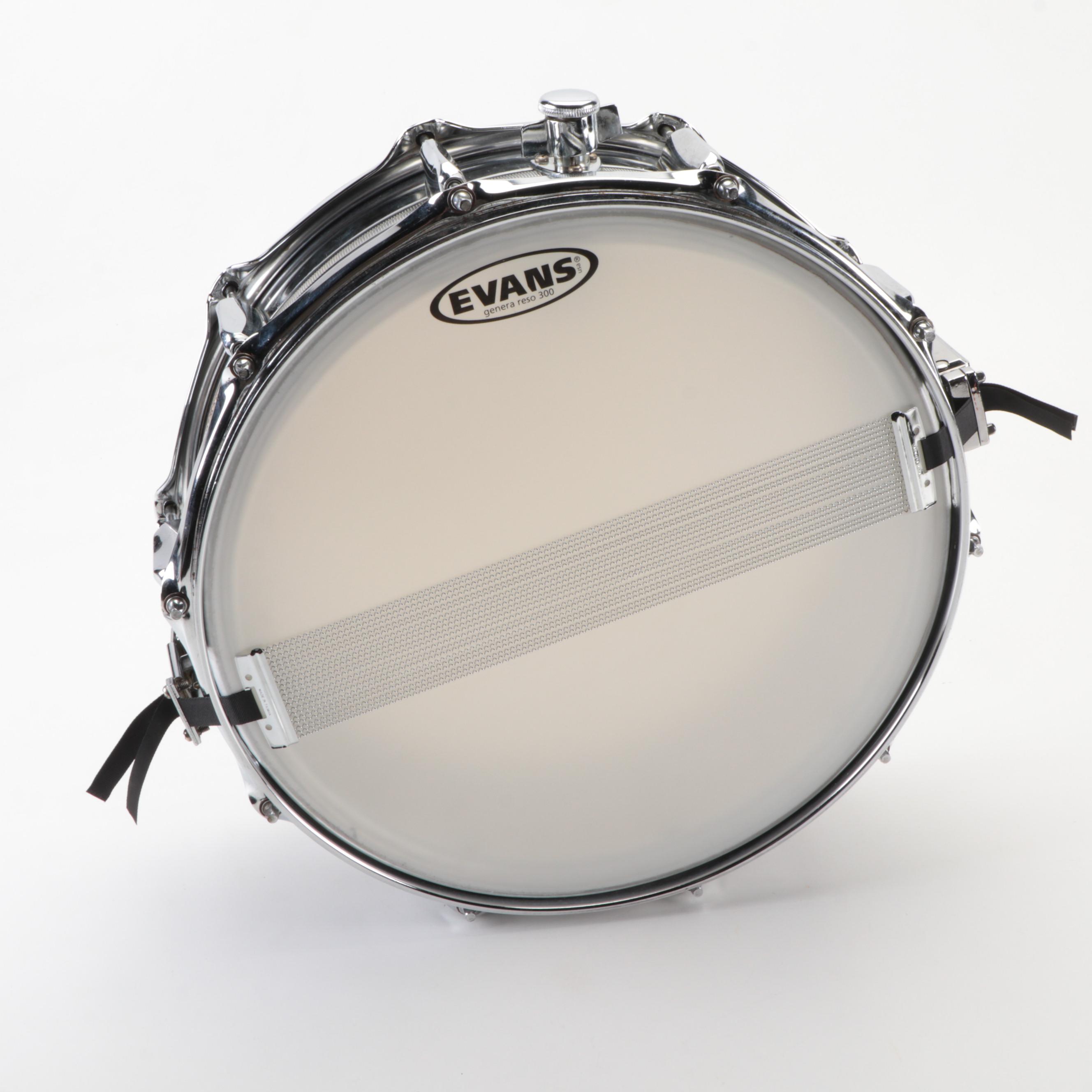 Evans Snare Drum With Remo Weatherking Head, Ludwig Case | EBTH