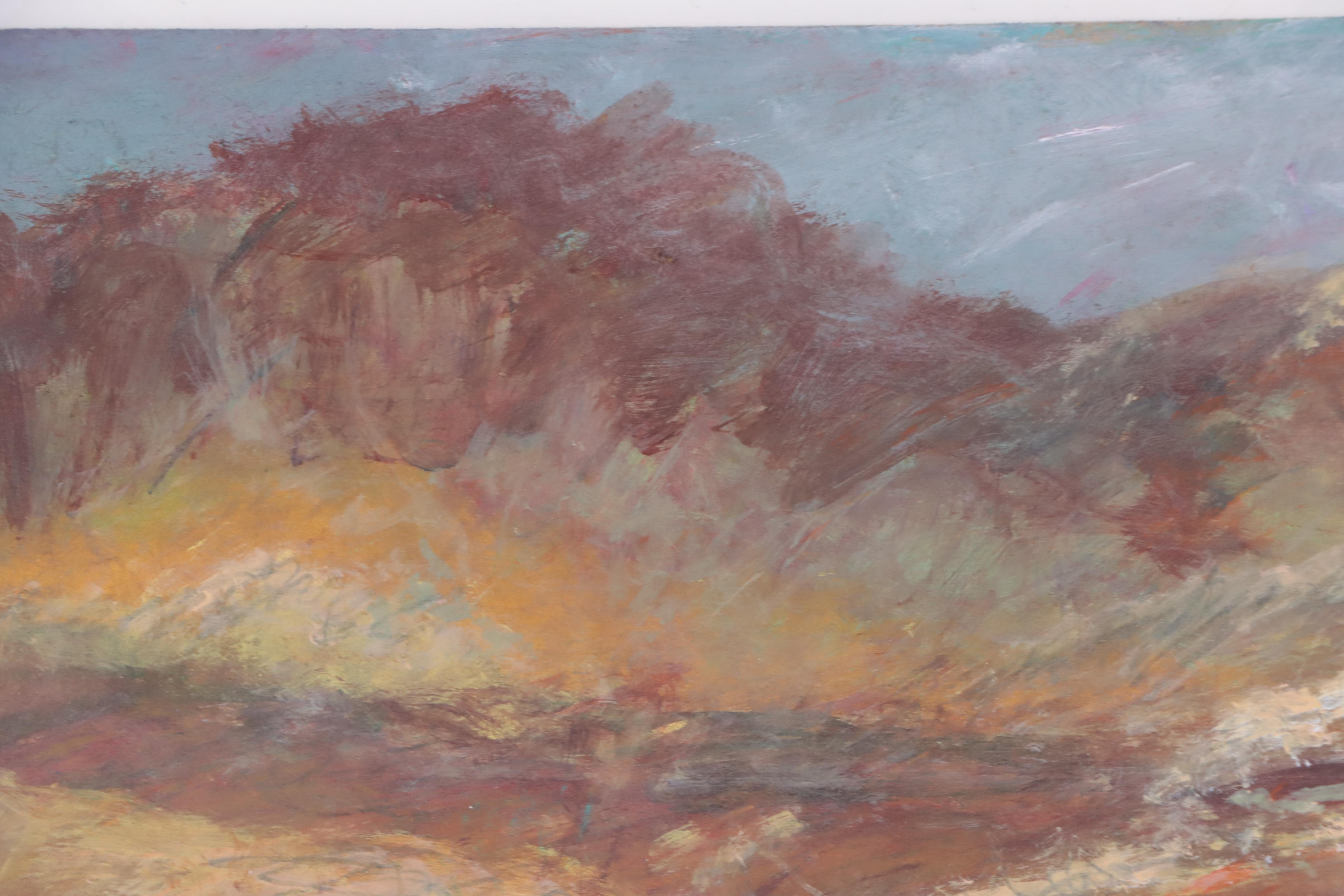 Robert Riddle-Baker Acrylic Painting of Mountainous Landscape, 2022 | EBTH