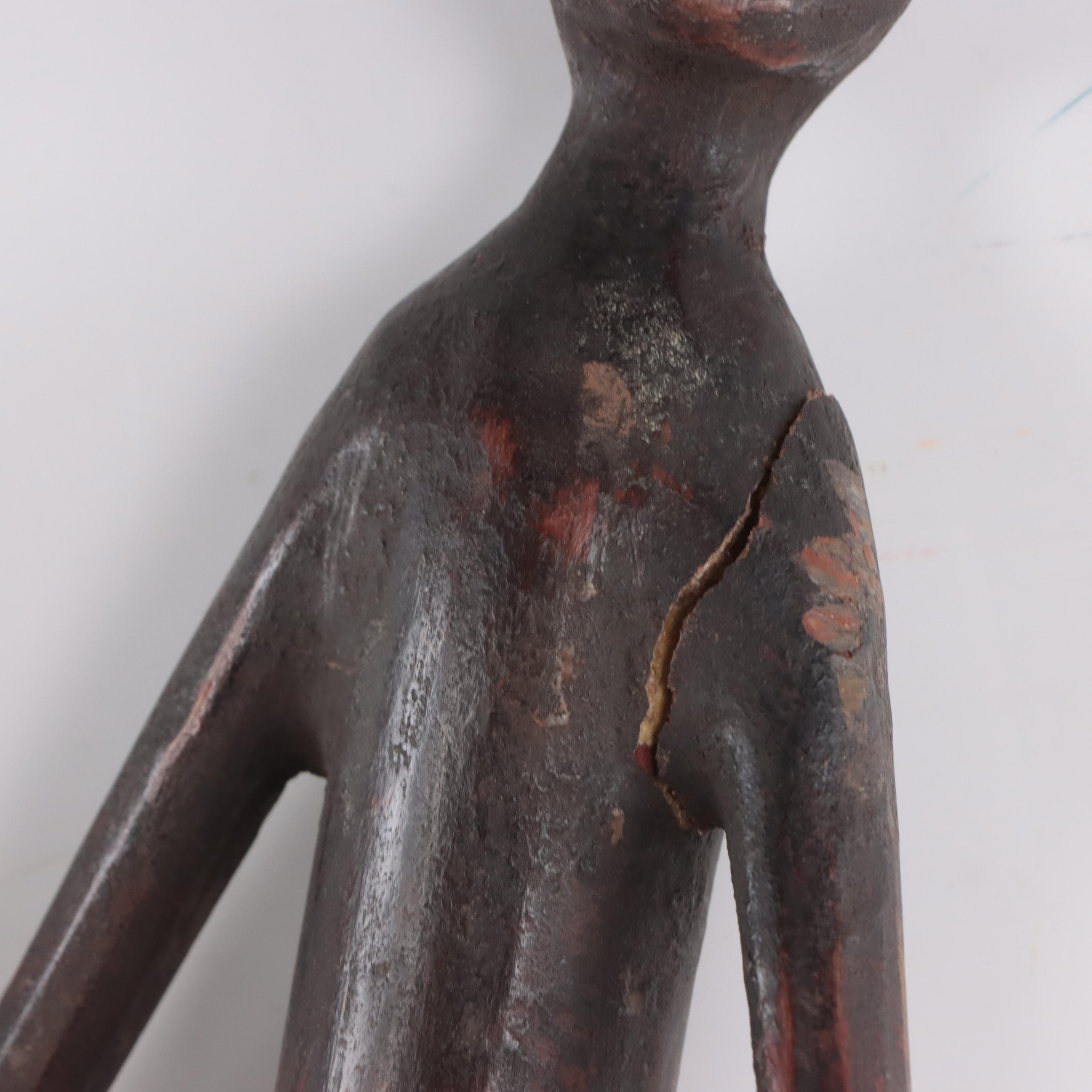 Folk Art Carved Wood Stick Figures | EBTH