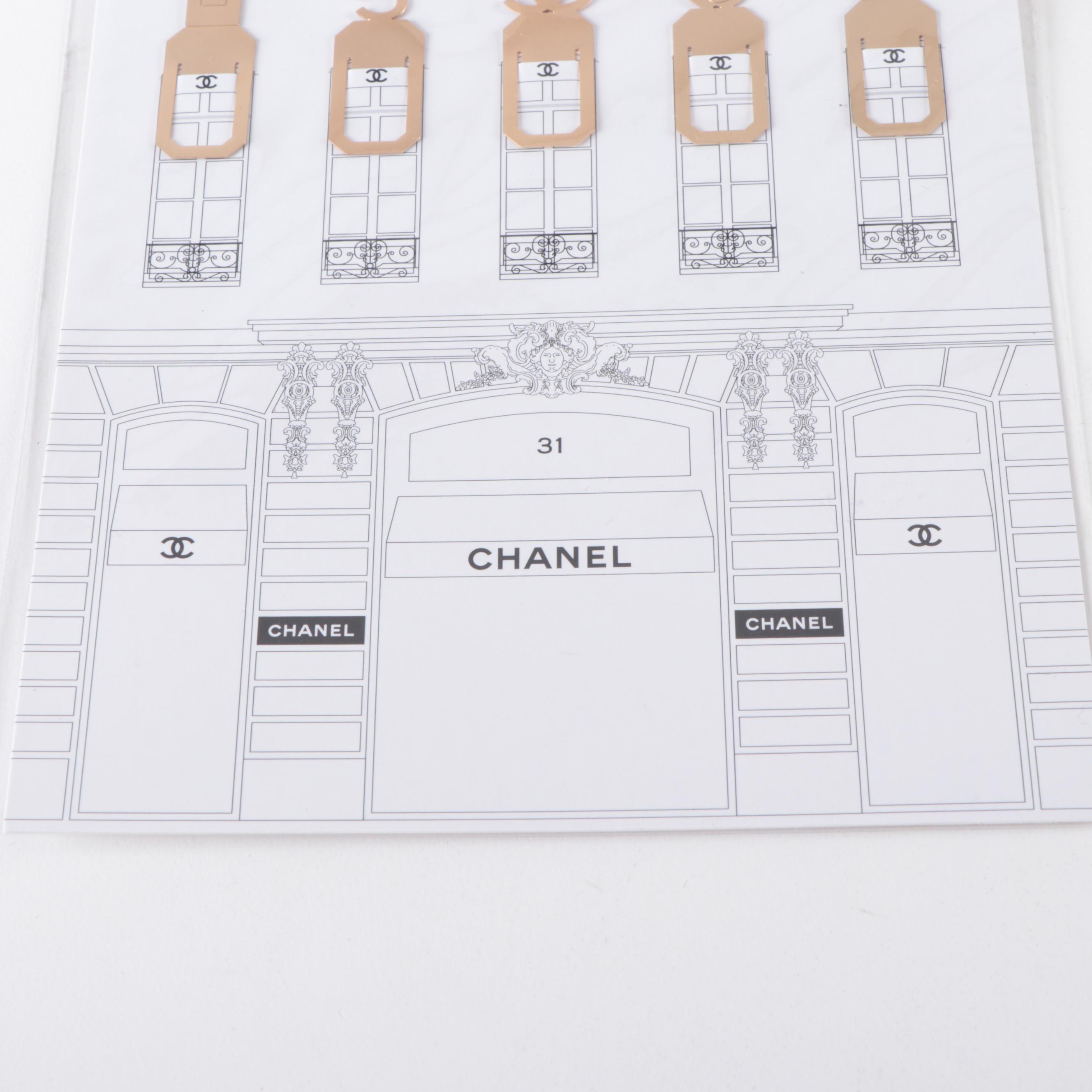 Chanel Beauté Promotional Gilt Metal Bookmark Sets | EBTH