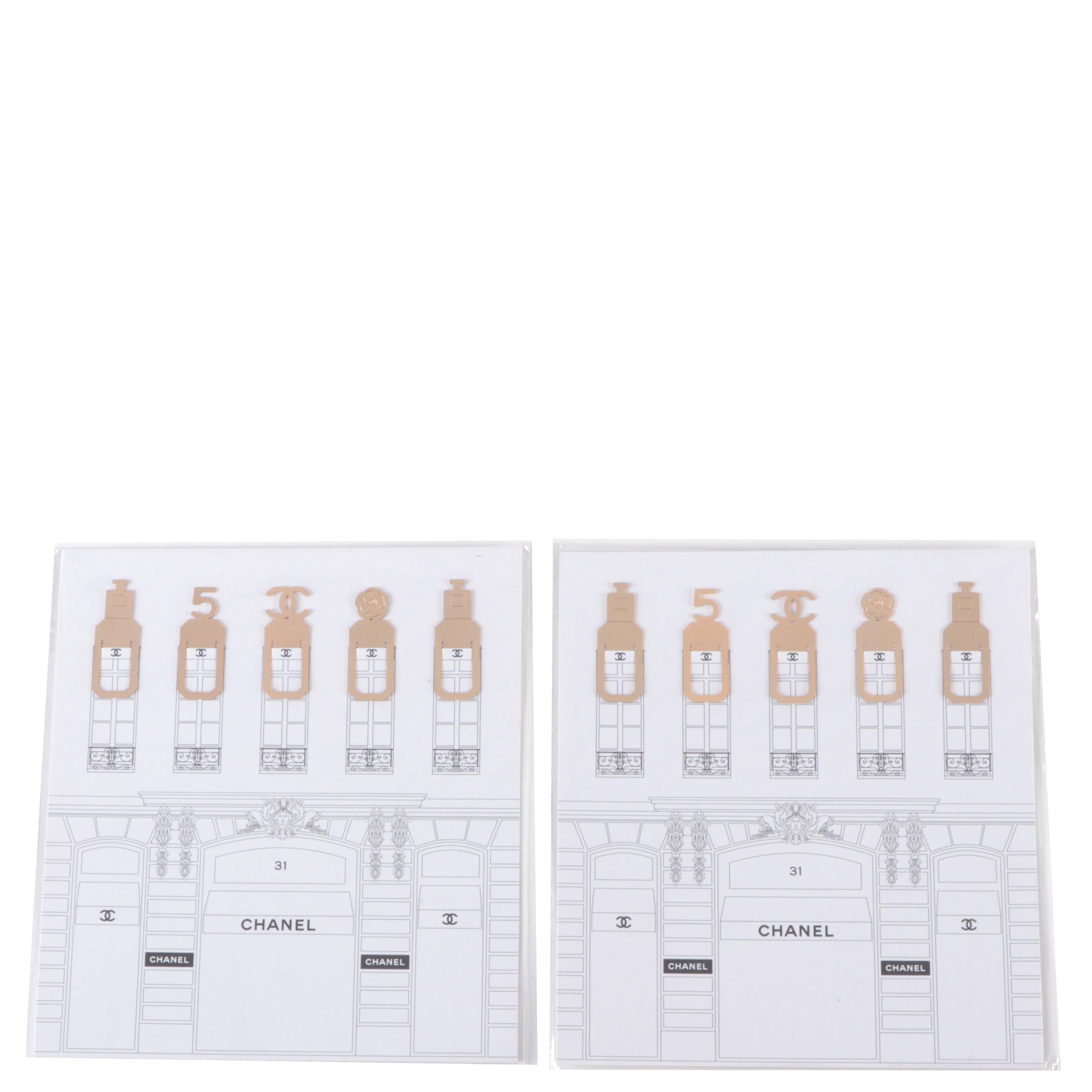 Chanel Beauté Promotional Gilt Metal Bookmark Sets | EBTH