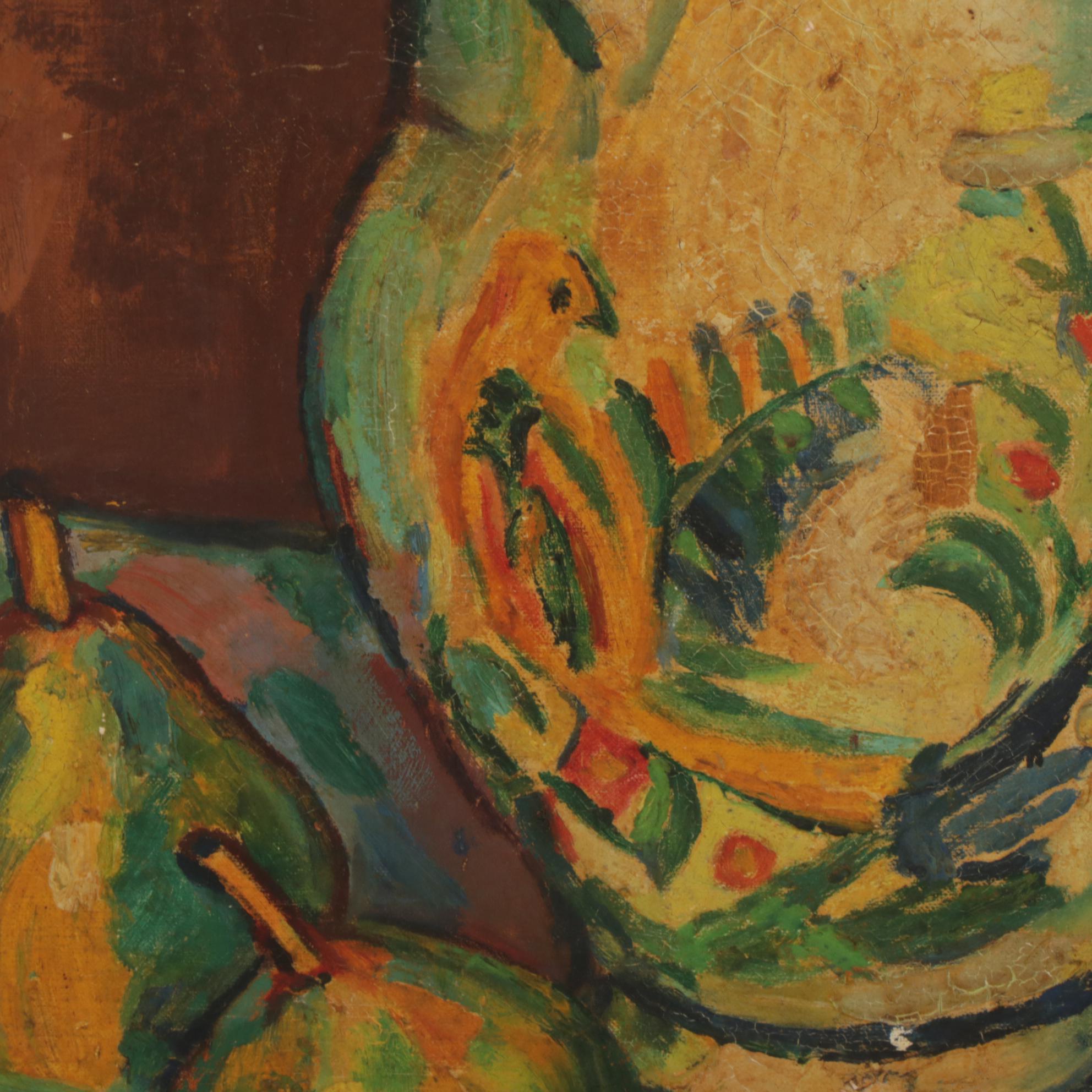 Jerome Blum Floral Still Life Oil Painting, 1928 | EBTH