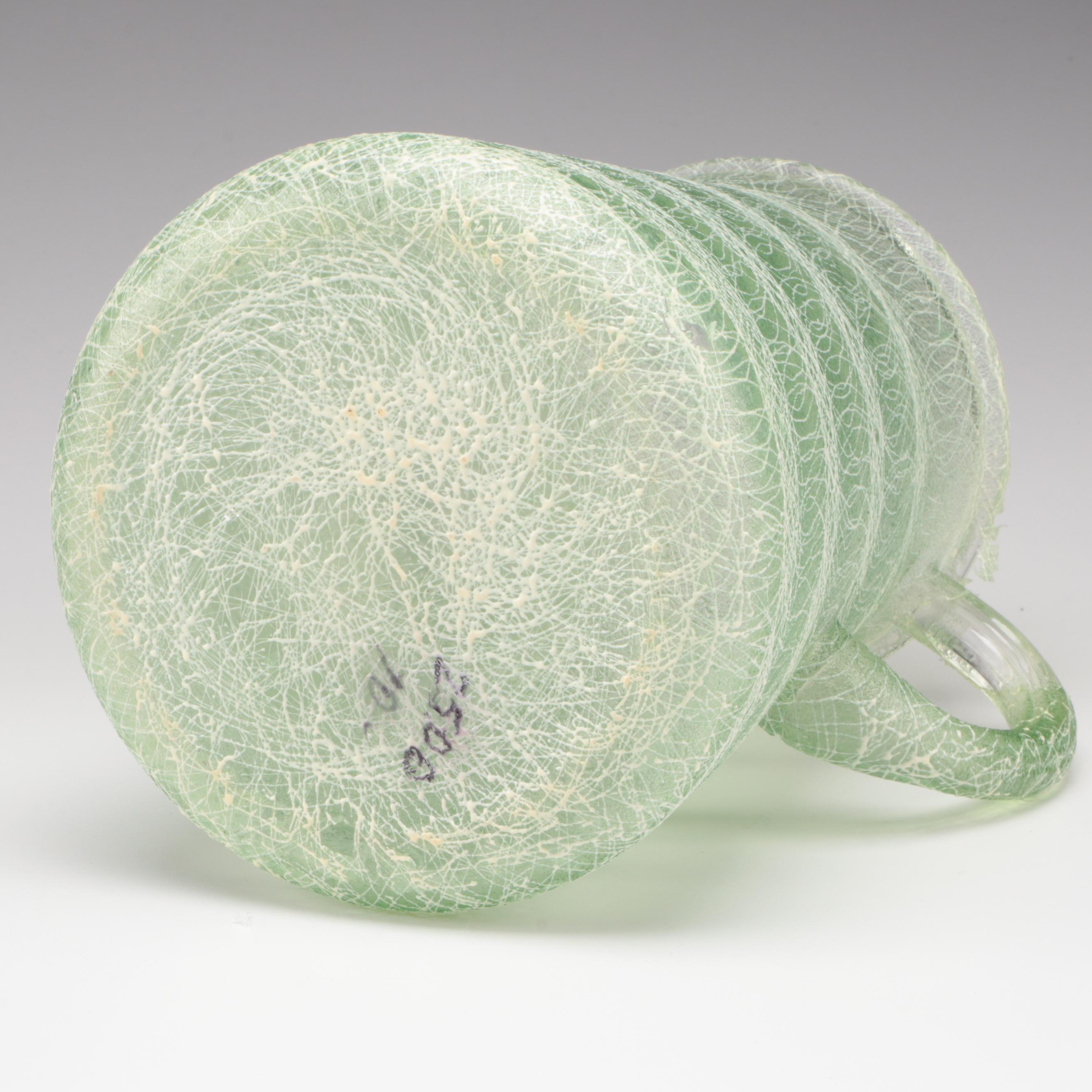 Spaghetti String Roly Poly Glasses and Pitcher, Mid-20th Century | EBTH
