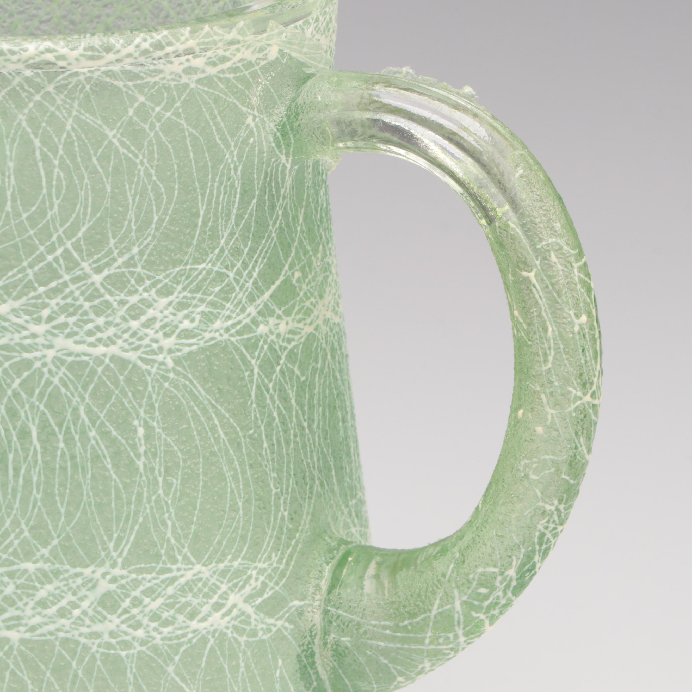 Spaghetti String Roly Poly Glasses and Pitcher, Mid-20th Century | EBTH