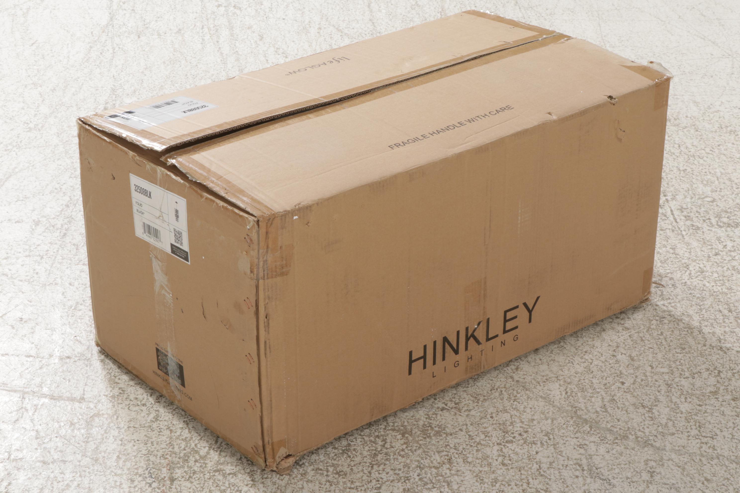 Contemporary Hinkley Lighting "Folio" LED Three Tier Black Pendant ...