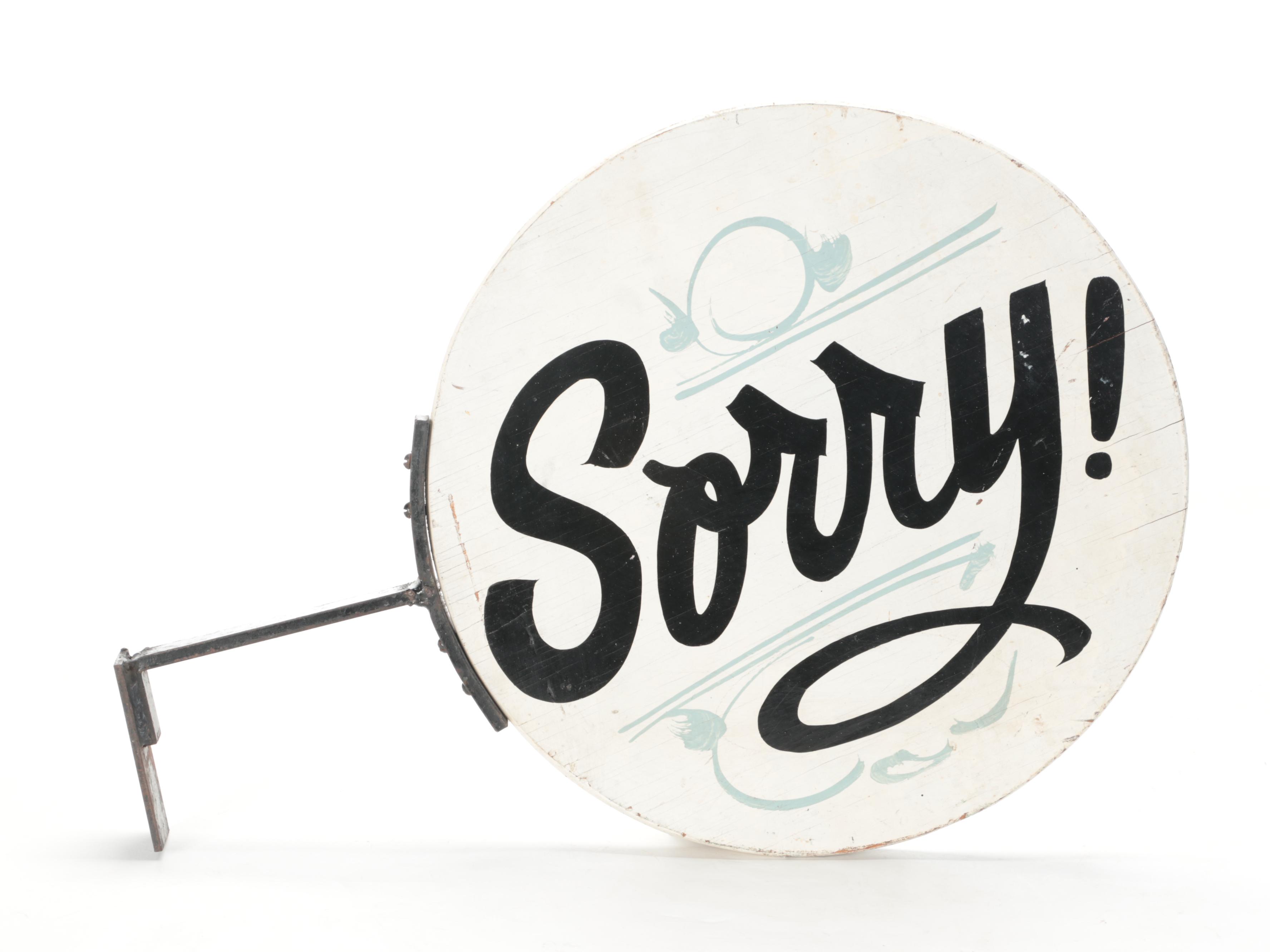 Deli Lunch Sign With "Open" and "Sorry" Signs | EBTH