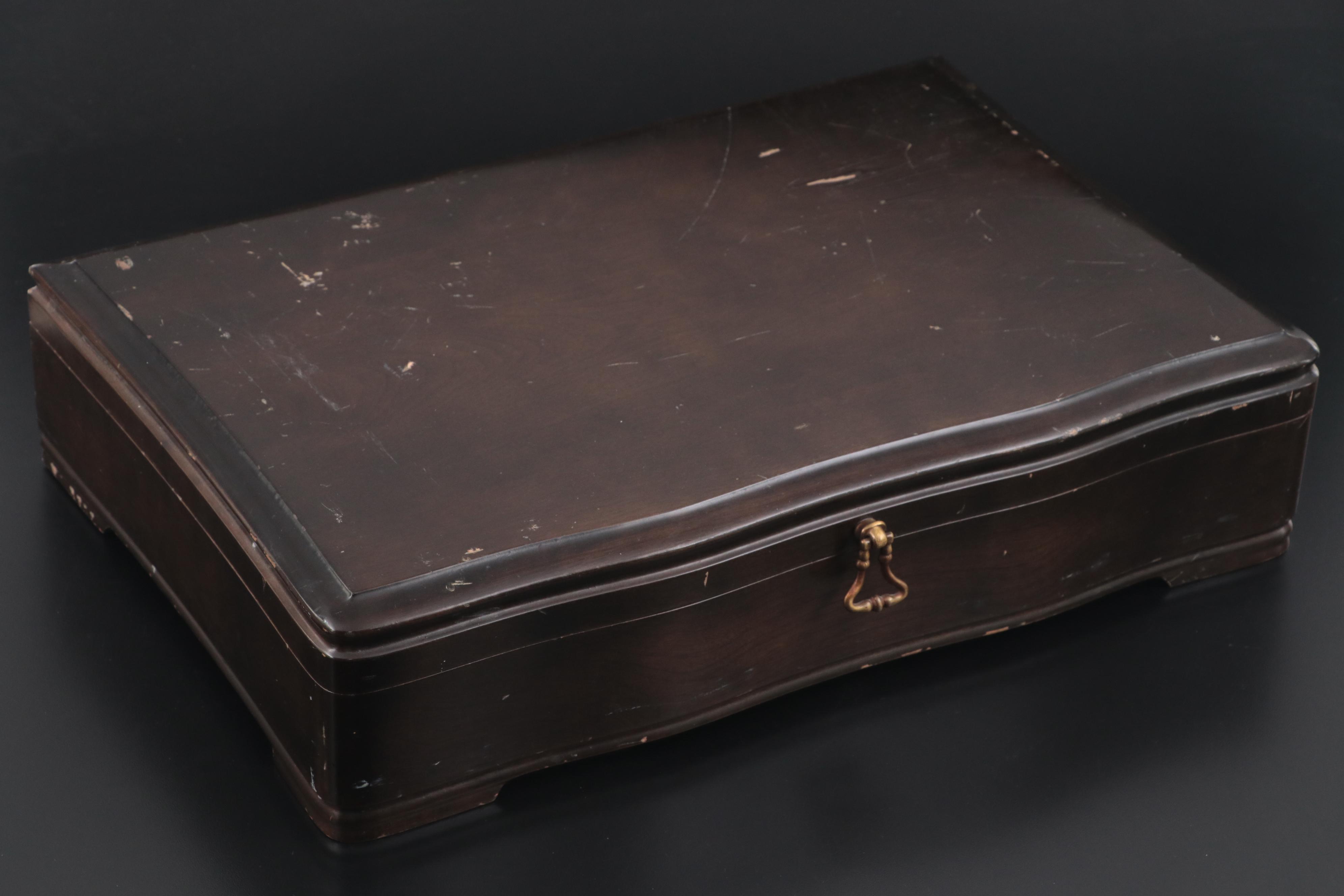 Wallace "Rose Point" Sterling Silver Flatware and Carving Set with Case ...