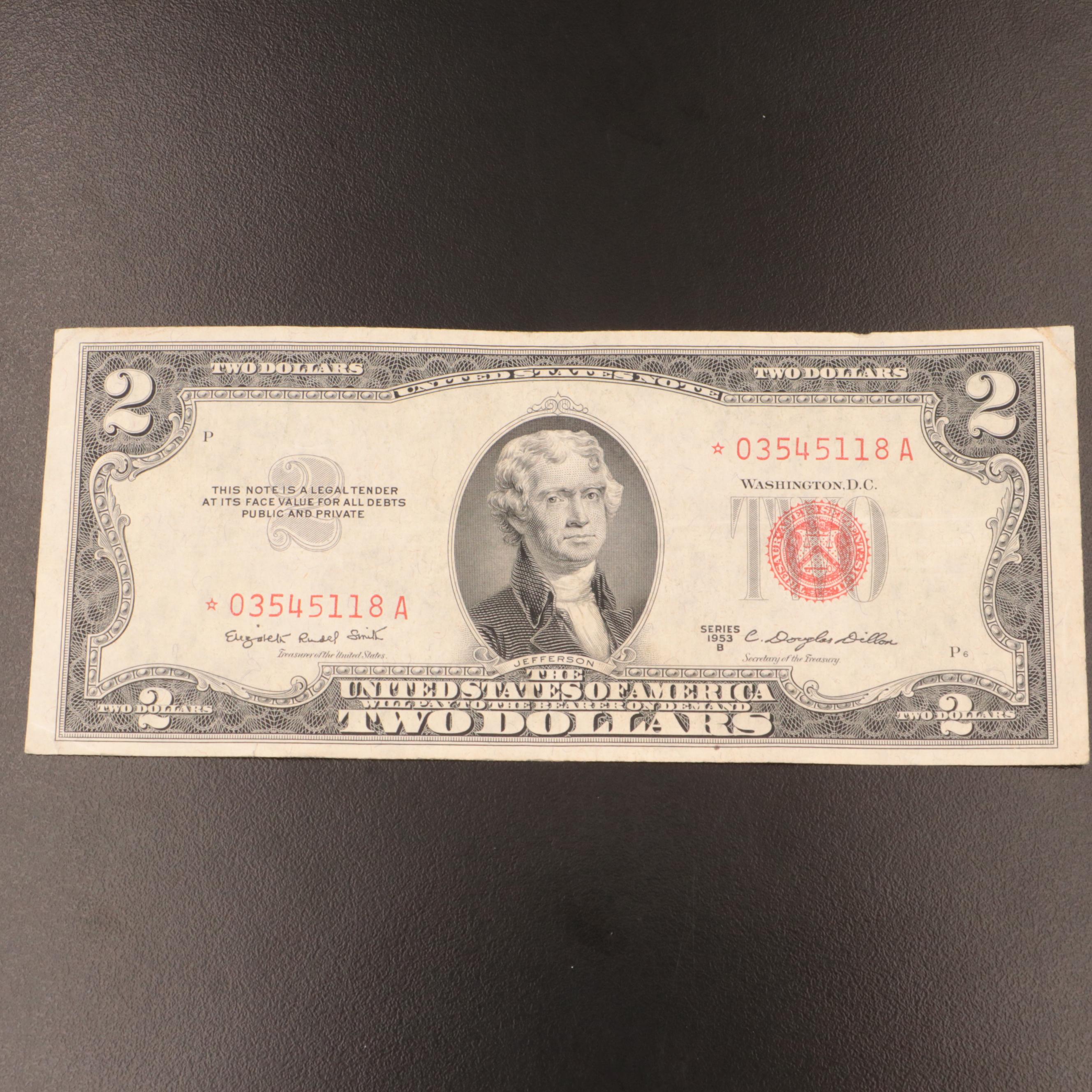 Seven $2 "Star Note" Legal Tender Notes | EBTH