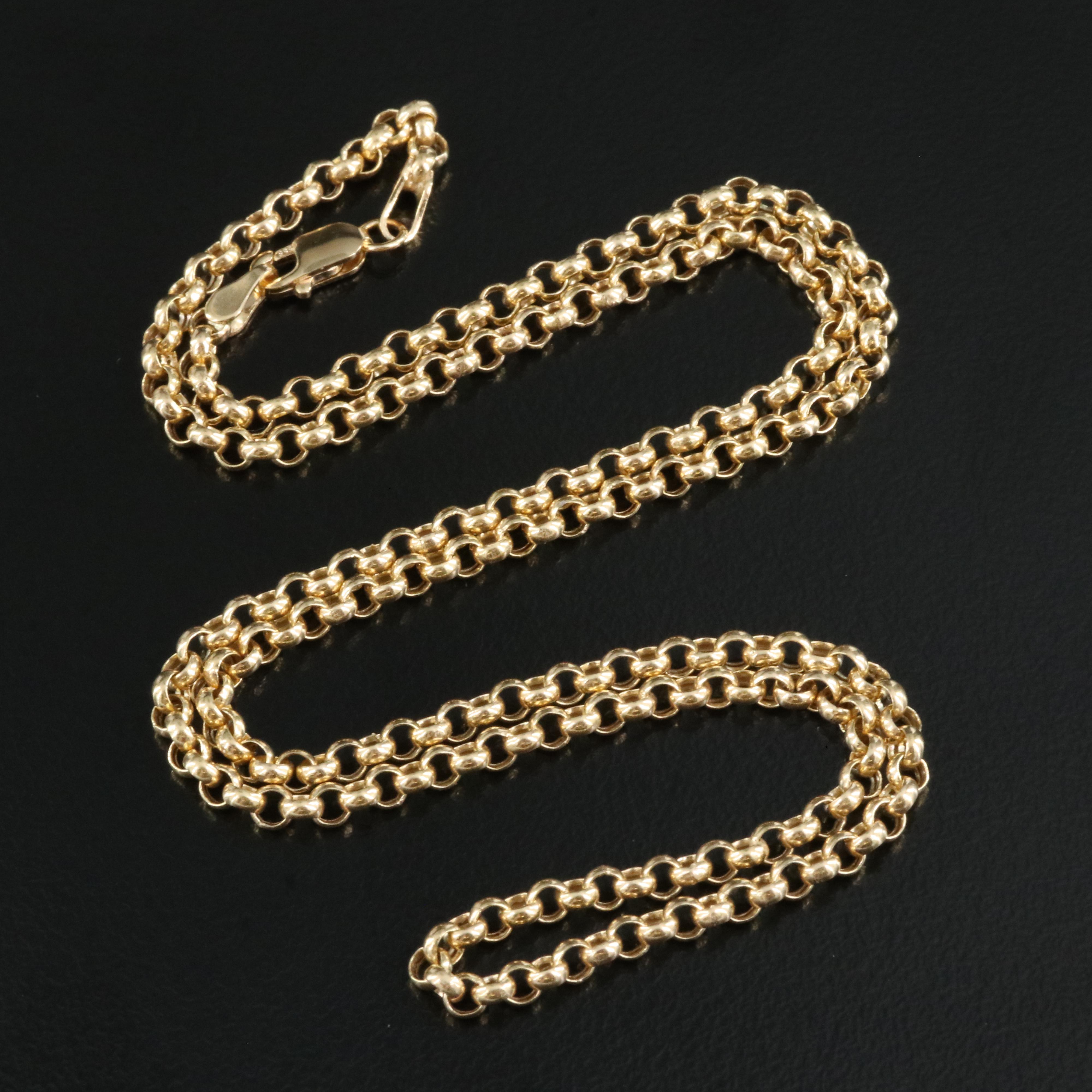 Italian 14K Rolo Chain | EBTH
