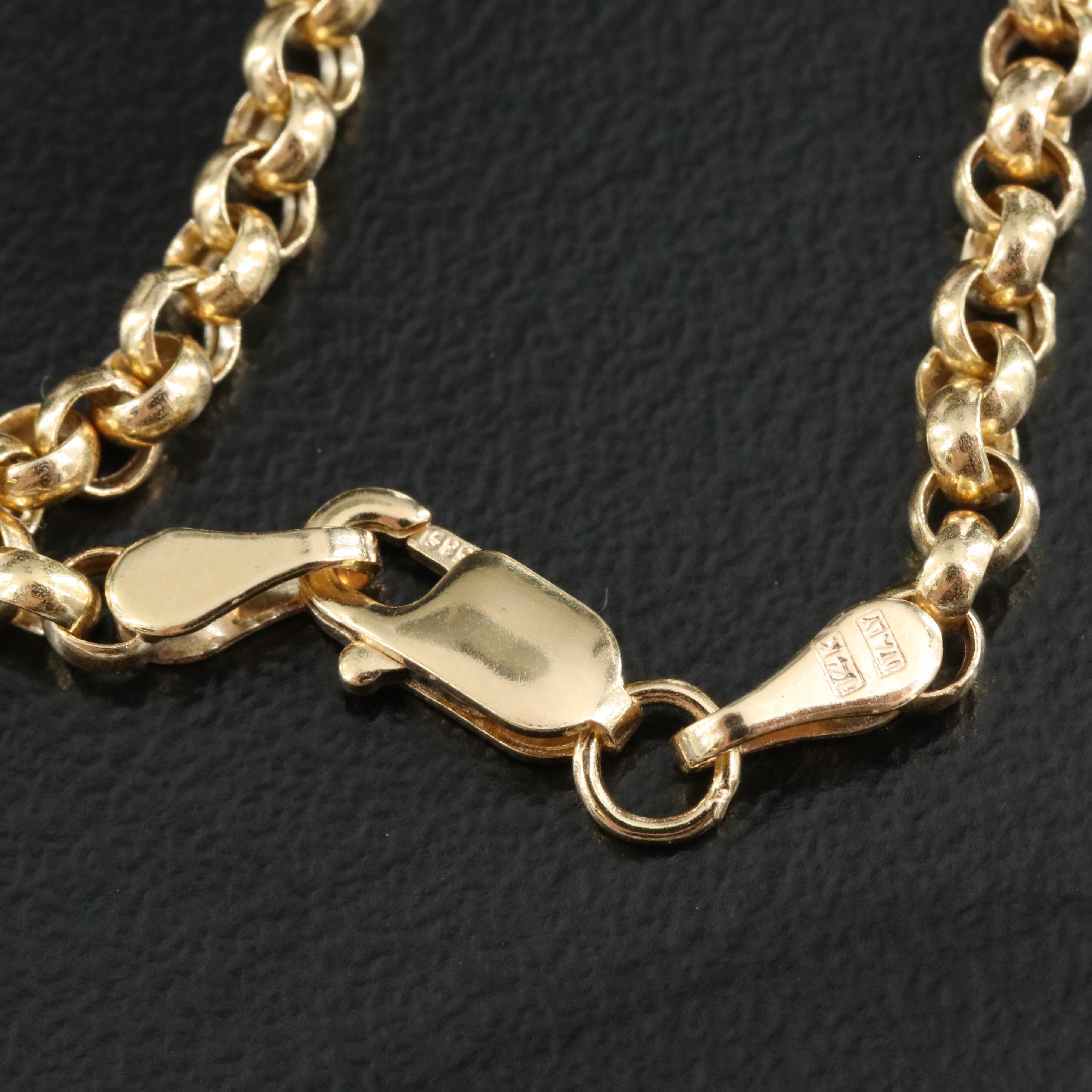 Italian 14K Rolo Chain | EBTH