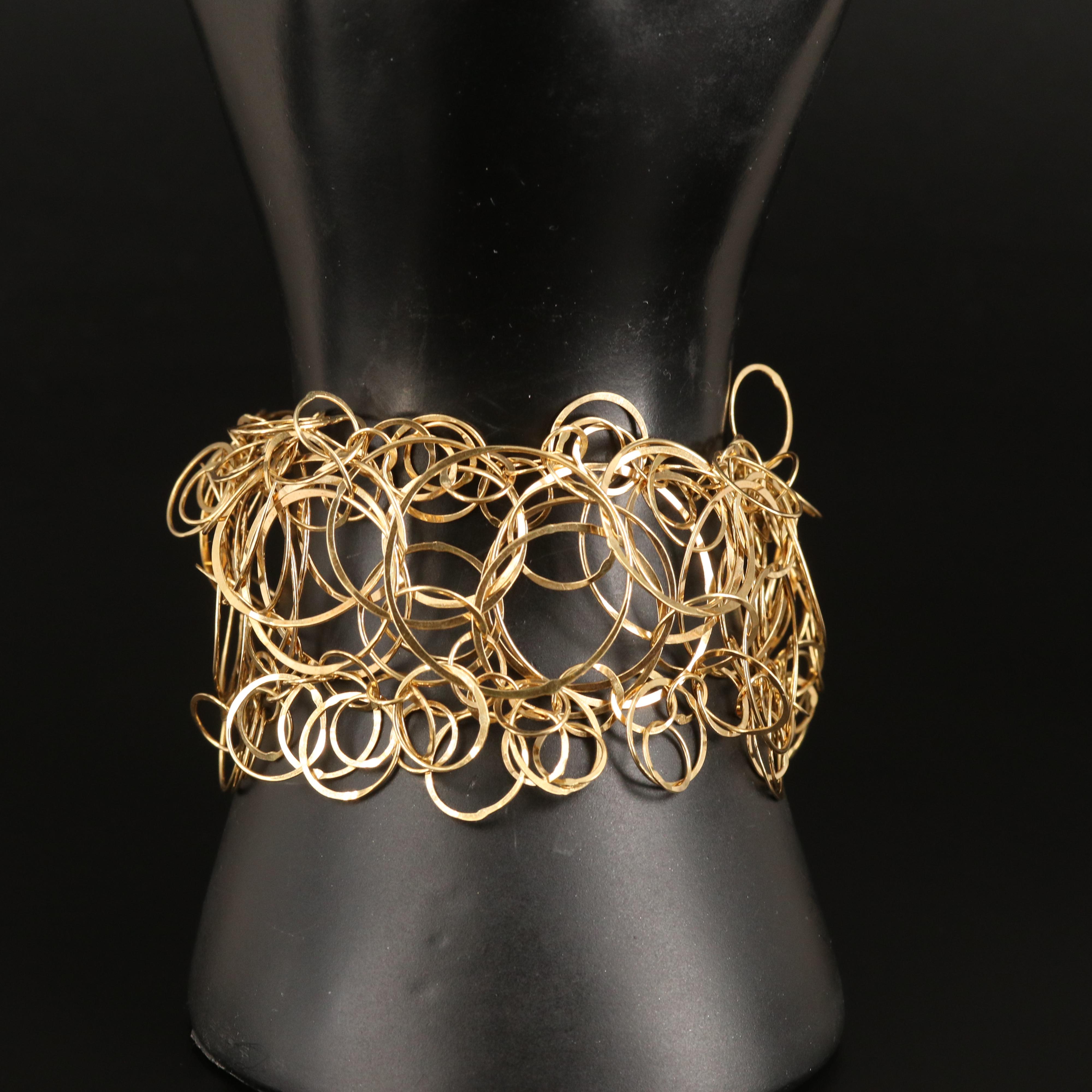 Orlando-Orlandini 18K Interlocking Circle Bracelet | EBTH