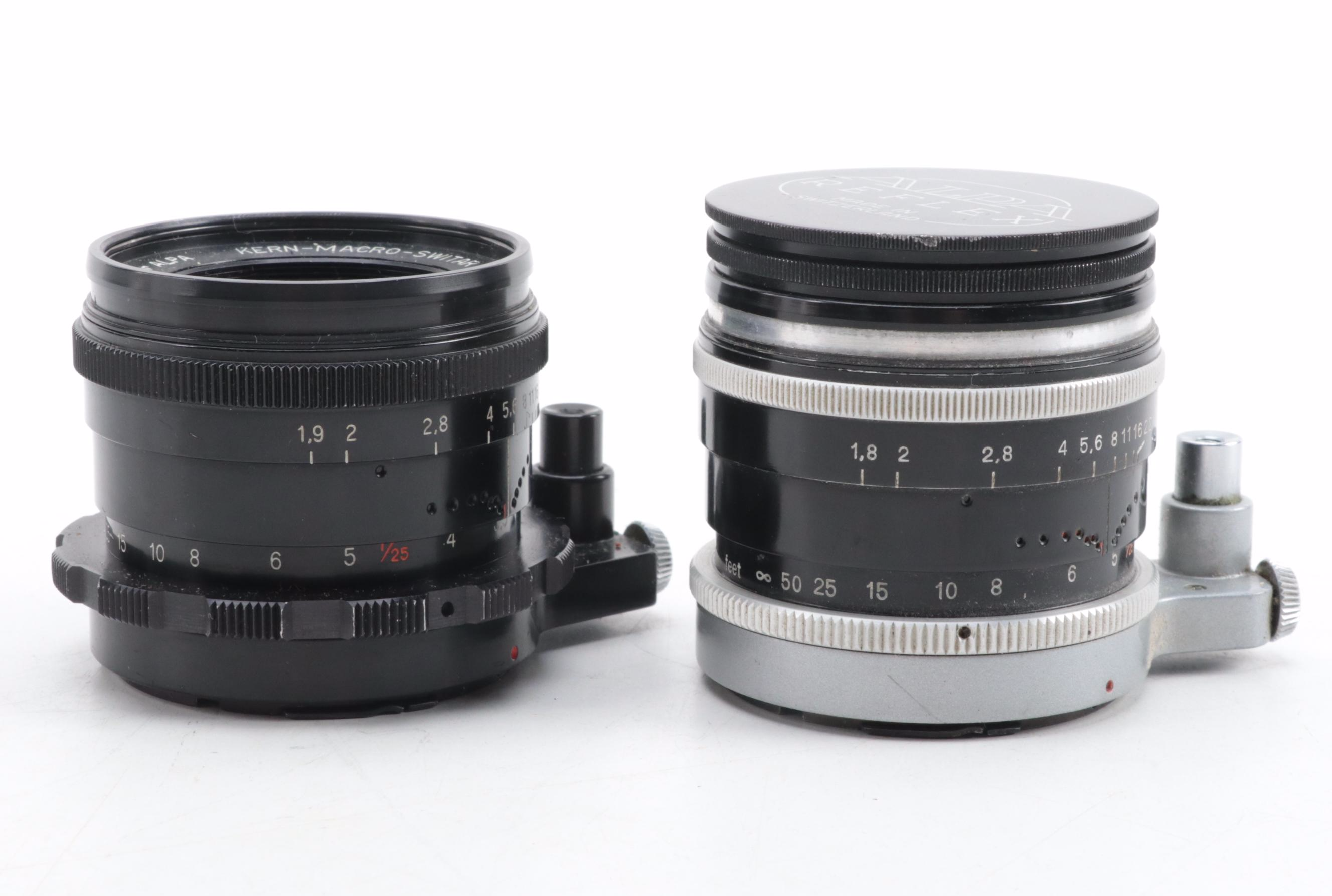 Alpa Reflex 10D and 6B rangefinder Cameras With Lenses, Mid-20th ...