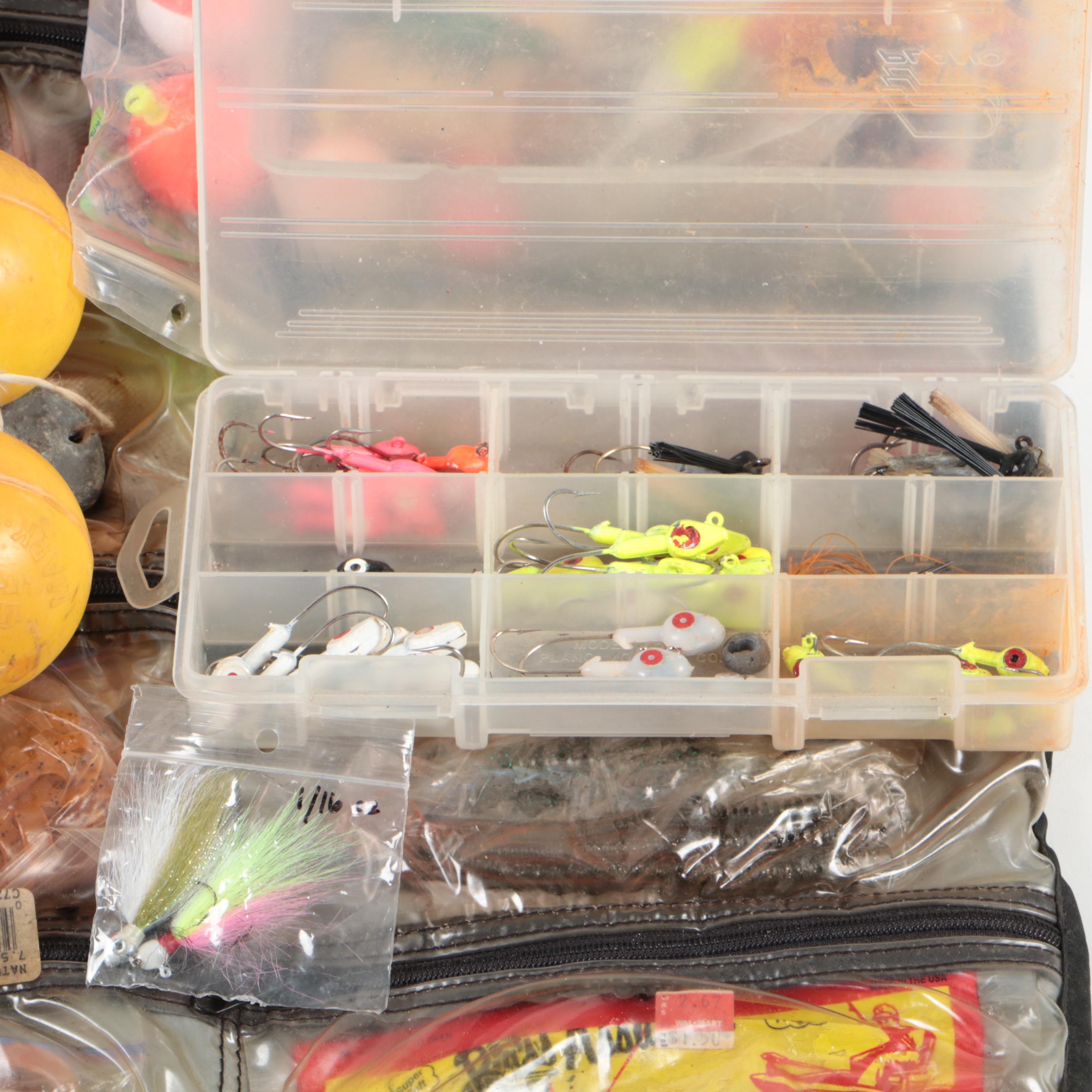 Tackles Box and Organizers With Lures, Line, Lead Weights and More | EBTH