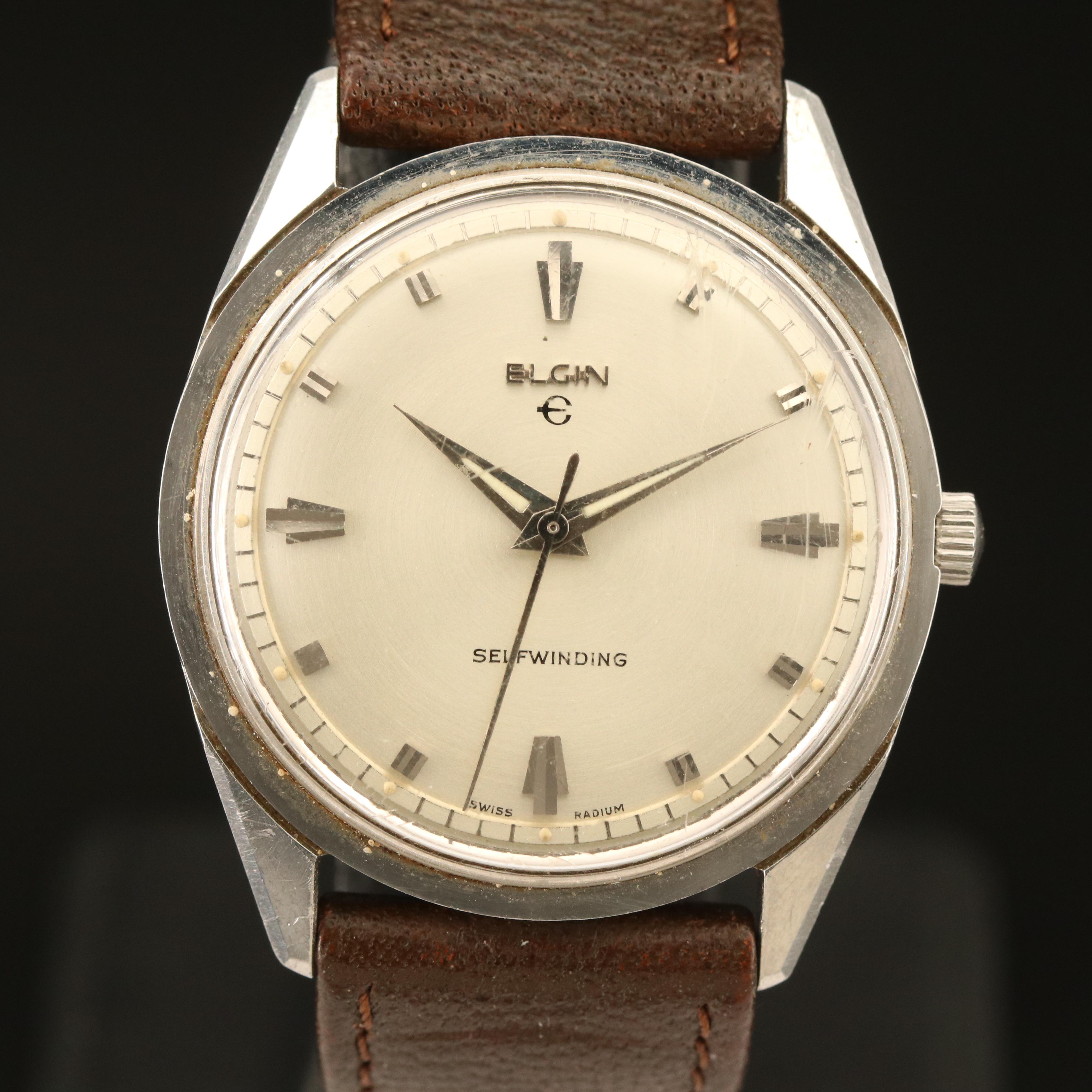 Elgin Self Winding Swiss Radium Wristwatch | EBTH