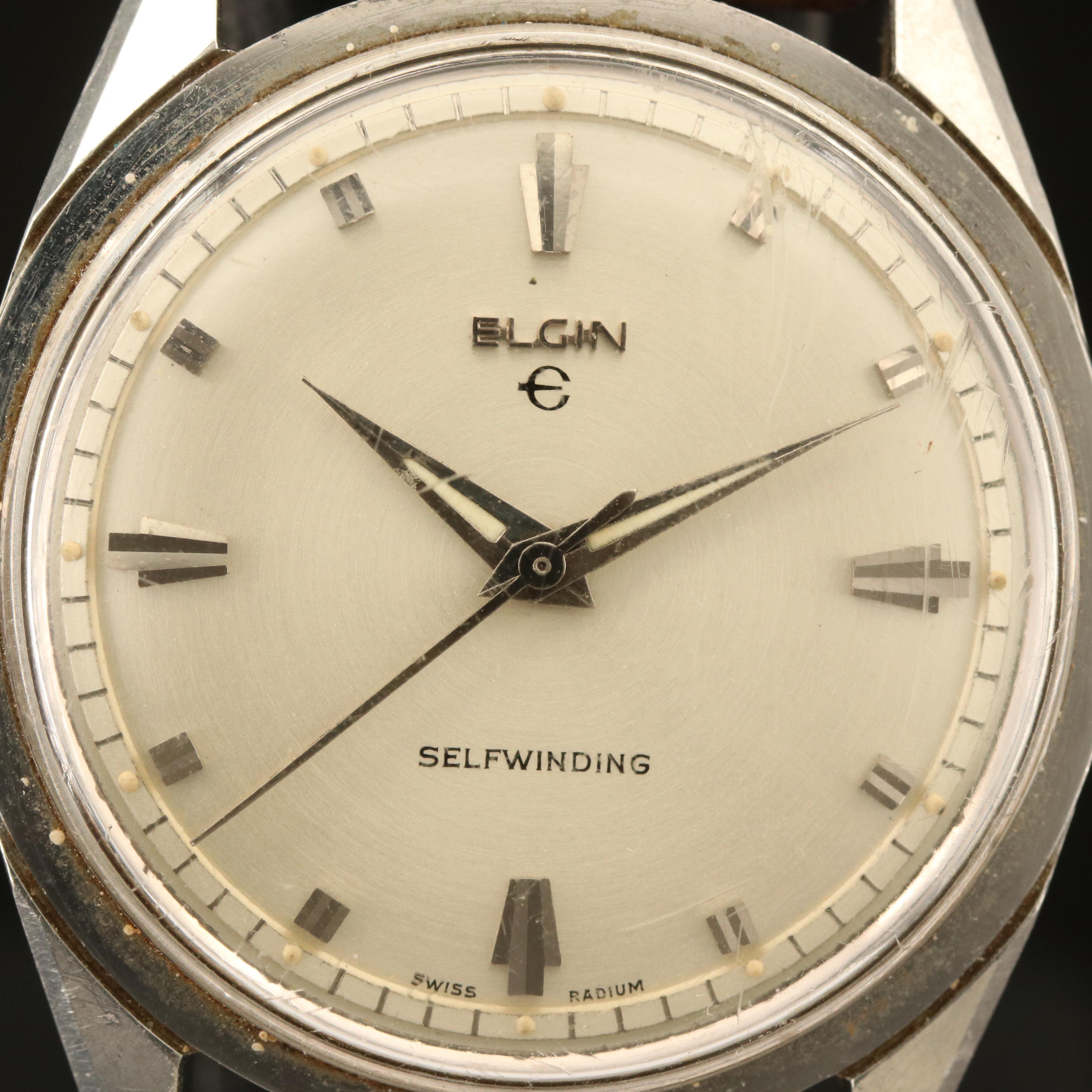 Elgin Self Winding Swiss Radium Wristwatch | EBTH
