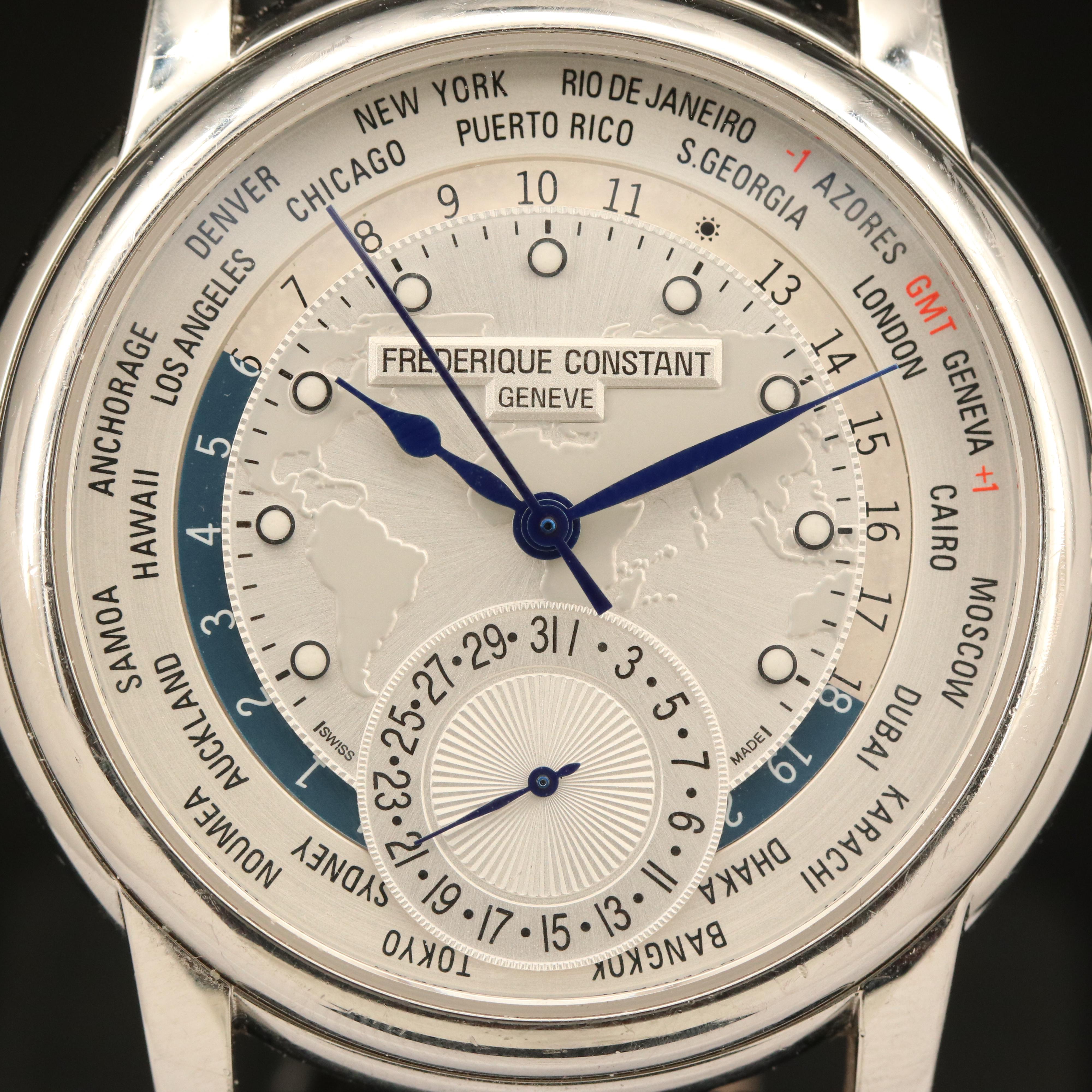 Frederique Constant Classic World Timer Manufacture Wristwatch | EBTH