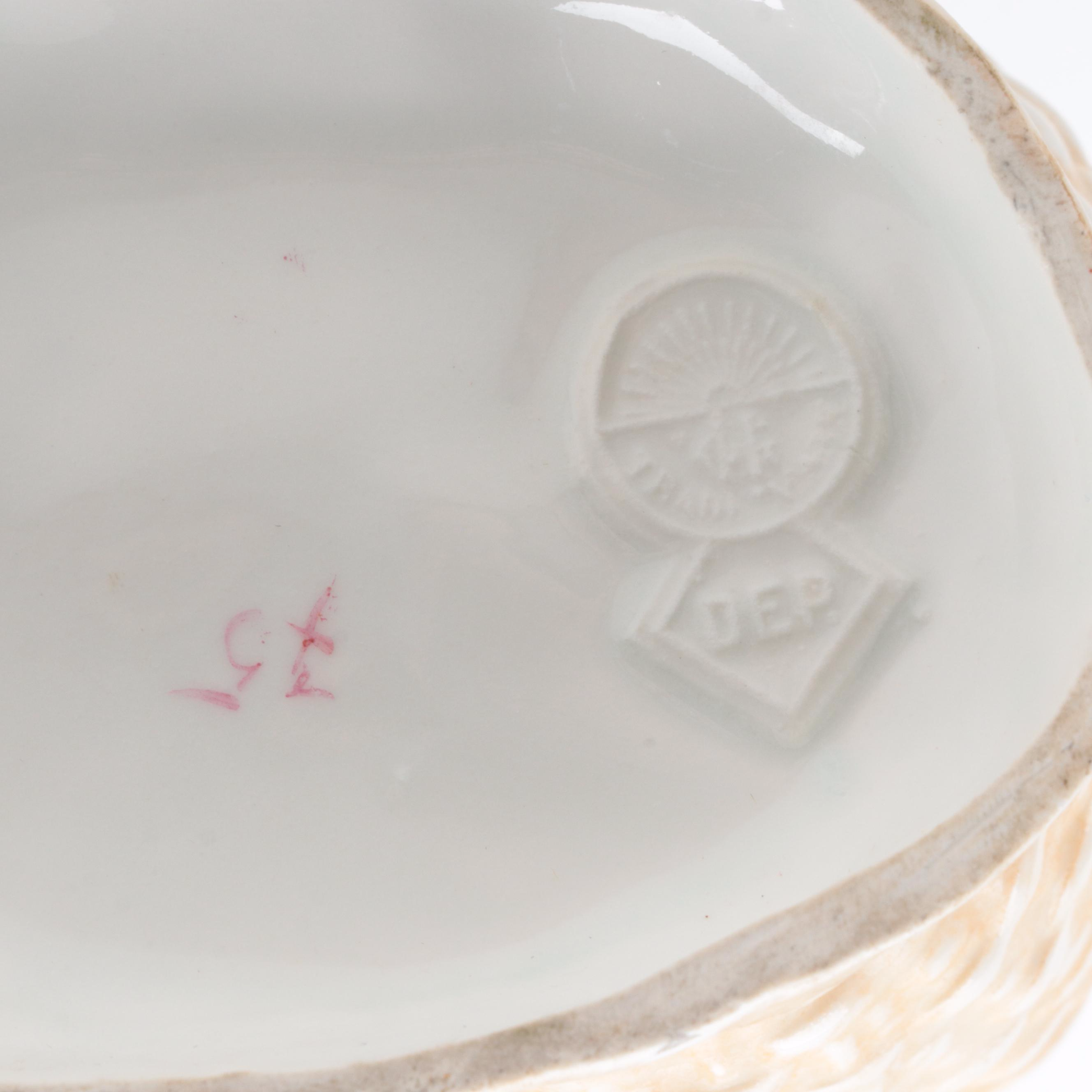 Gebrüder Heubach Porcelain Figural Bowl, Late 19th/Early 20th Century ...