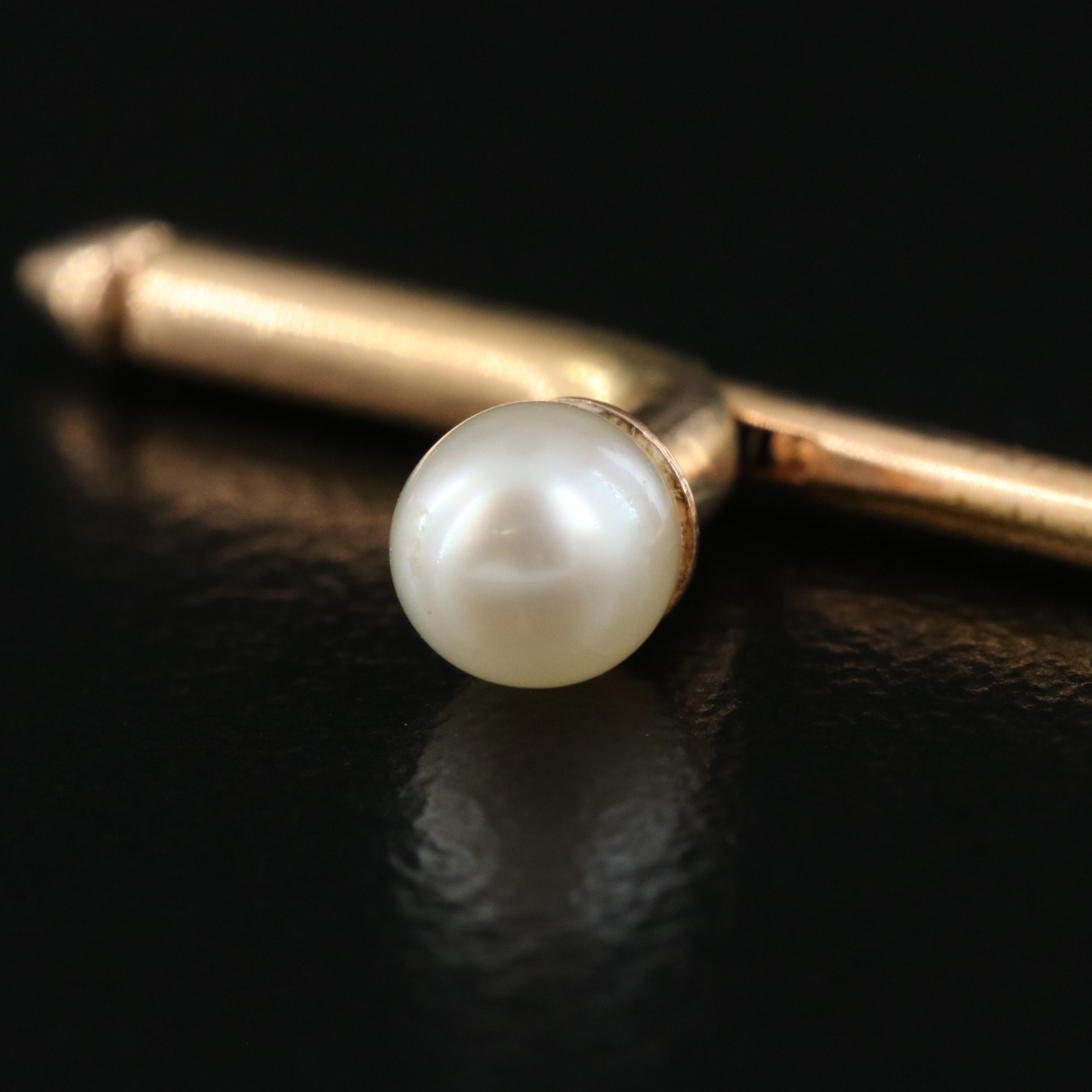 Larter & Sons 14K Pearl Shirt Studs | EBTH