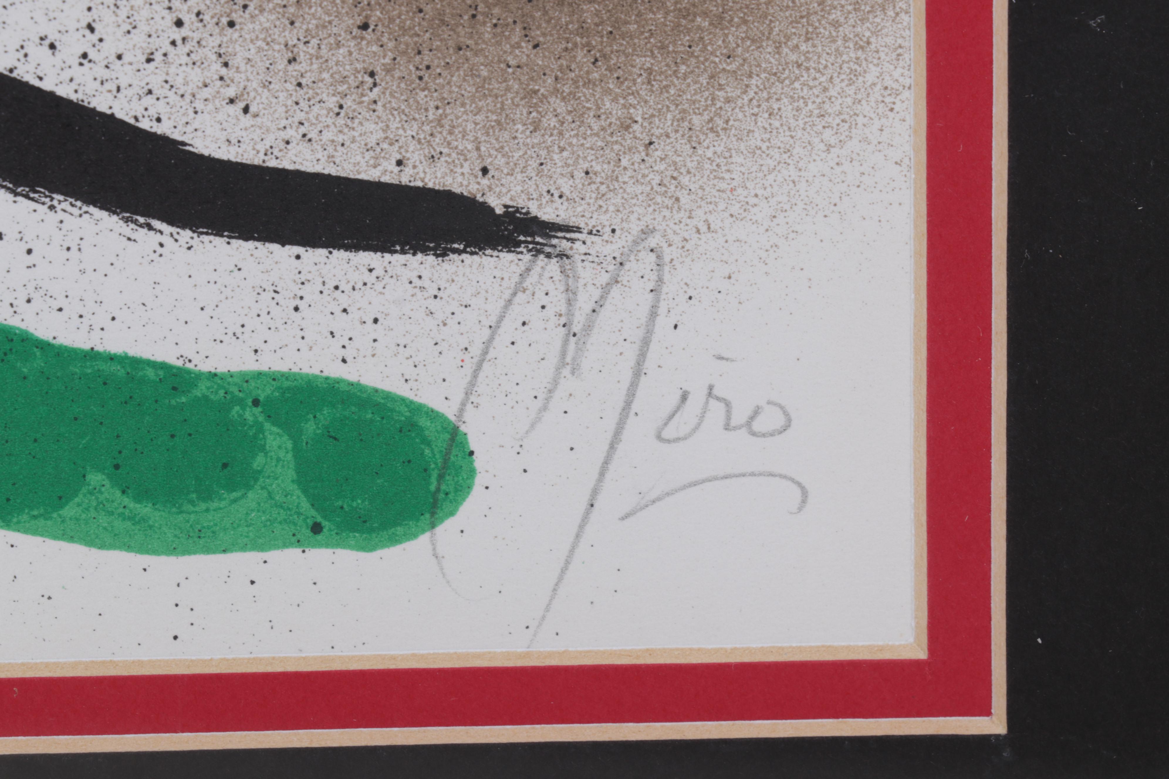 Joan Miró Double-Page Color Lithograph From "Lithographs III," 1975 | EBTH