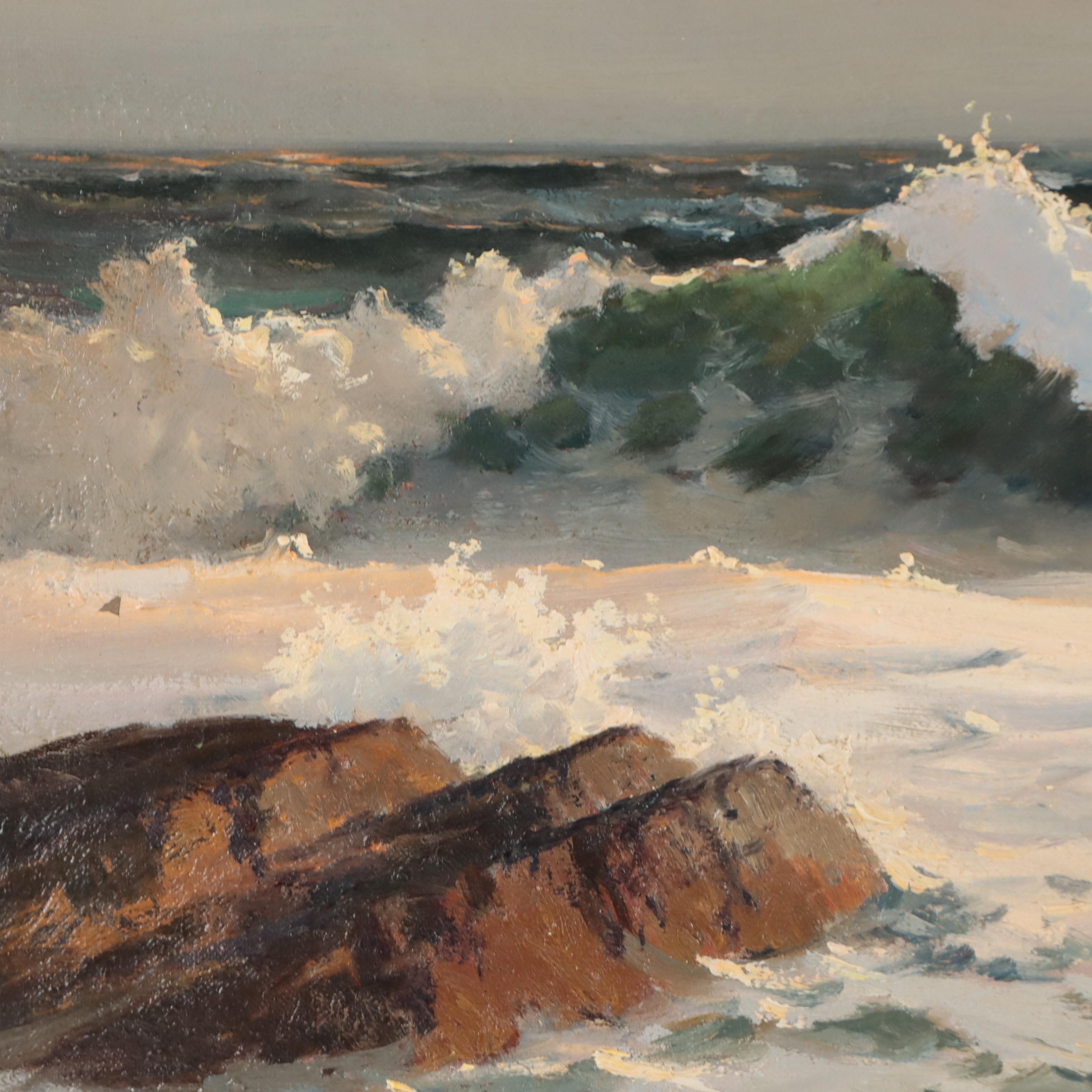 Robert Wood Seascape Oil Painting "Resplendent Sea" | EBTH
