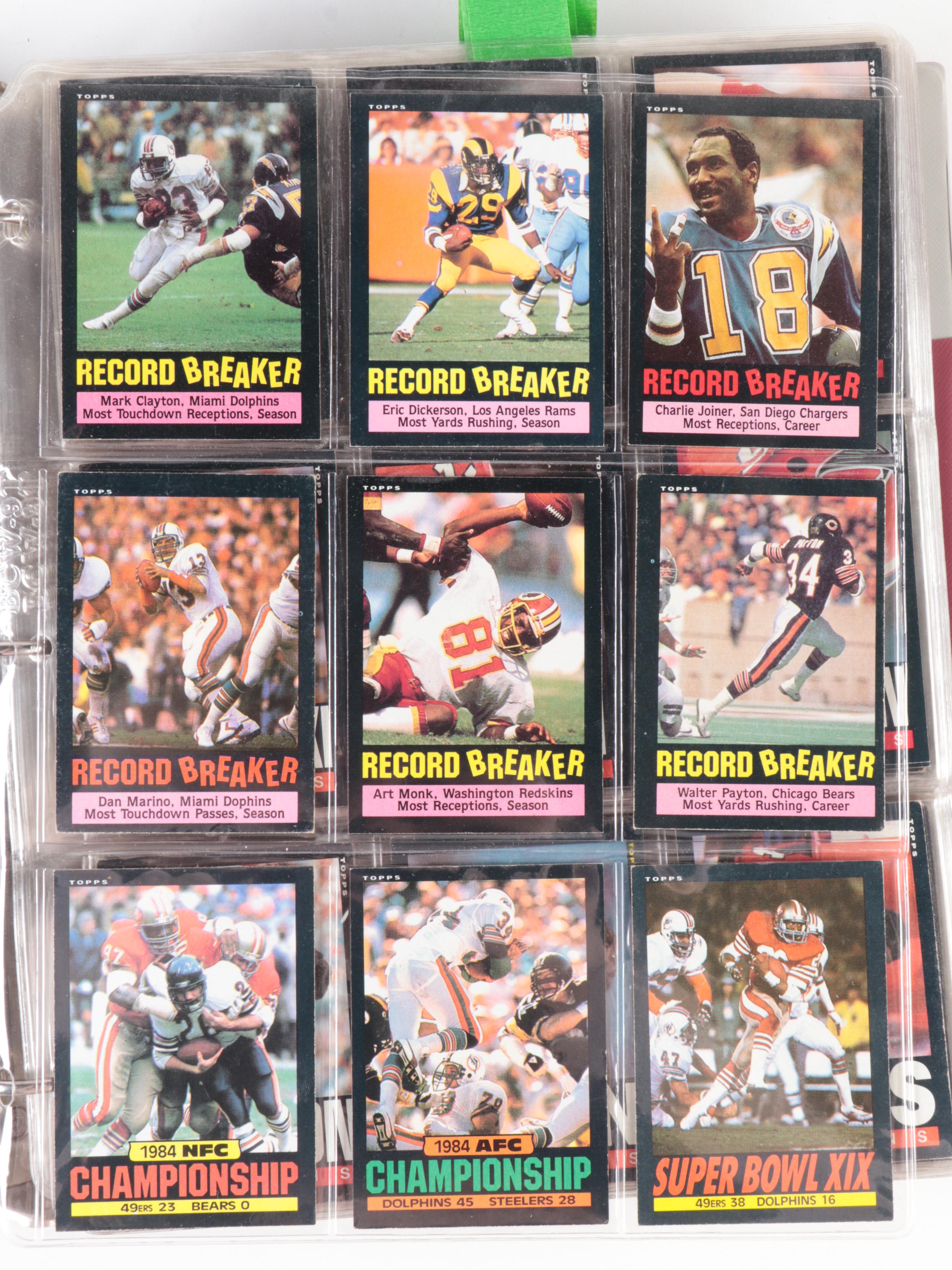 1985 Topps Football Cards Complete Set Including Moon Rookie and More ...