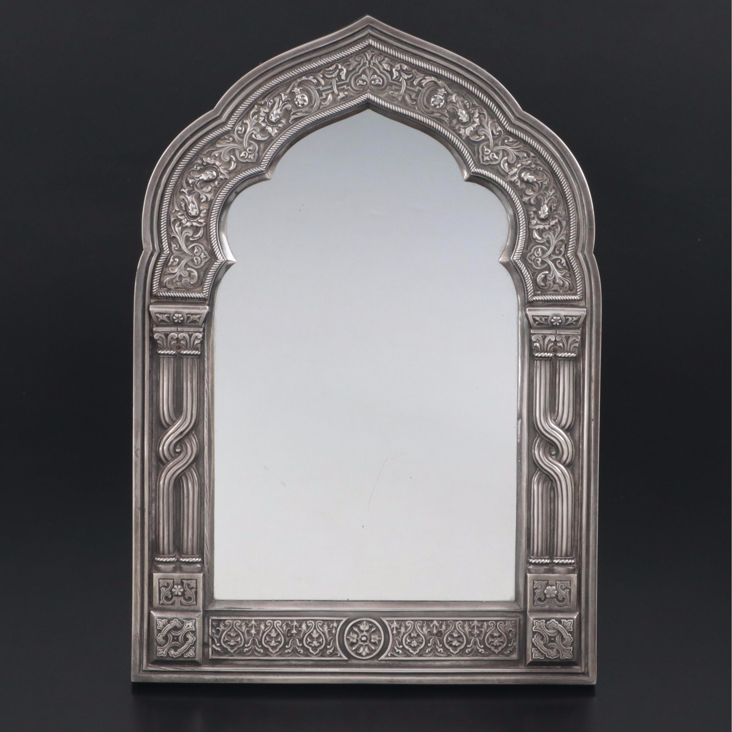 Imperial Russian 875 Silver Ornamented Arch Mirror, circa 1870 | EBTH