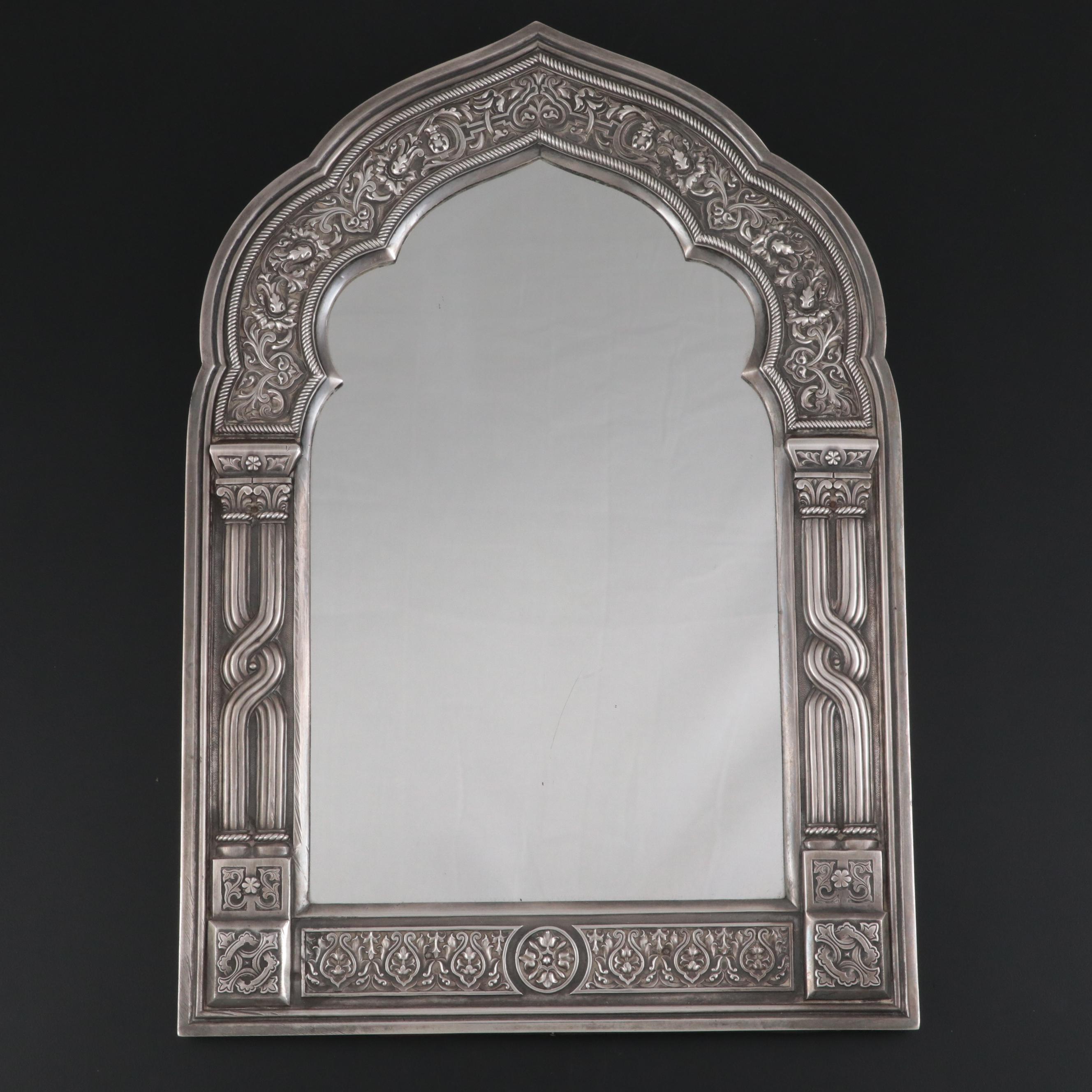 Imperial Russian 875 Silver Ornamented Arch Mirror, circa 1870 | EBTH