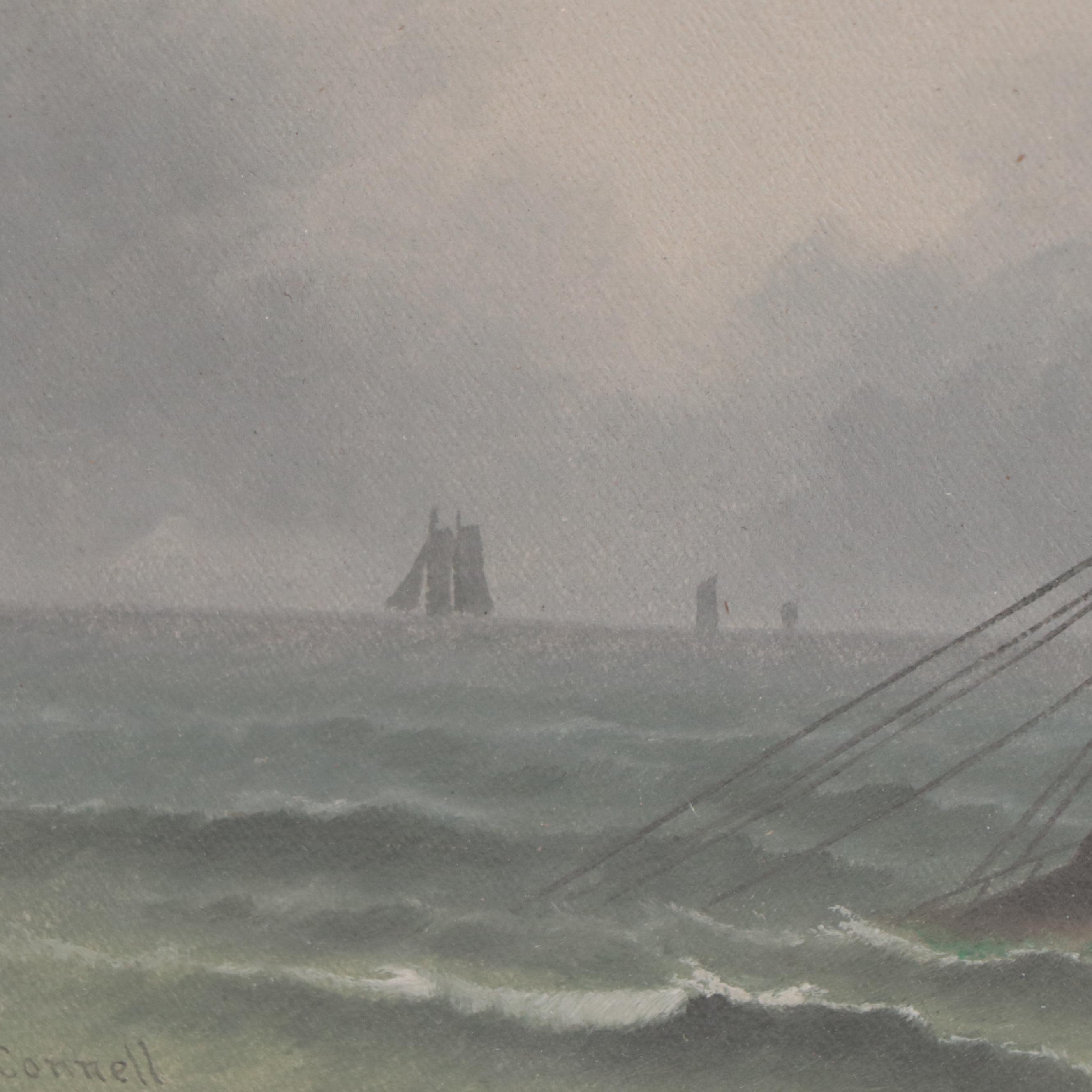 George McConnell Seascape Oil Painting "Prior the Shipwreck" | EBTH