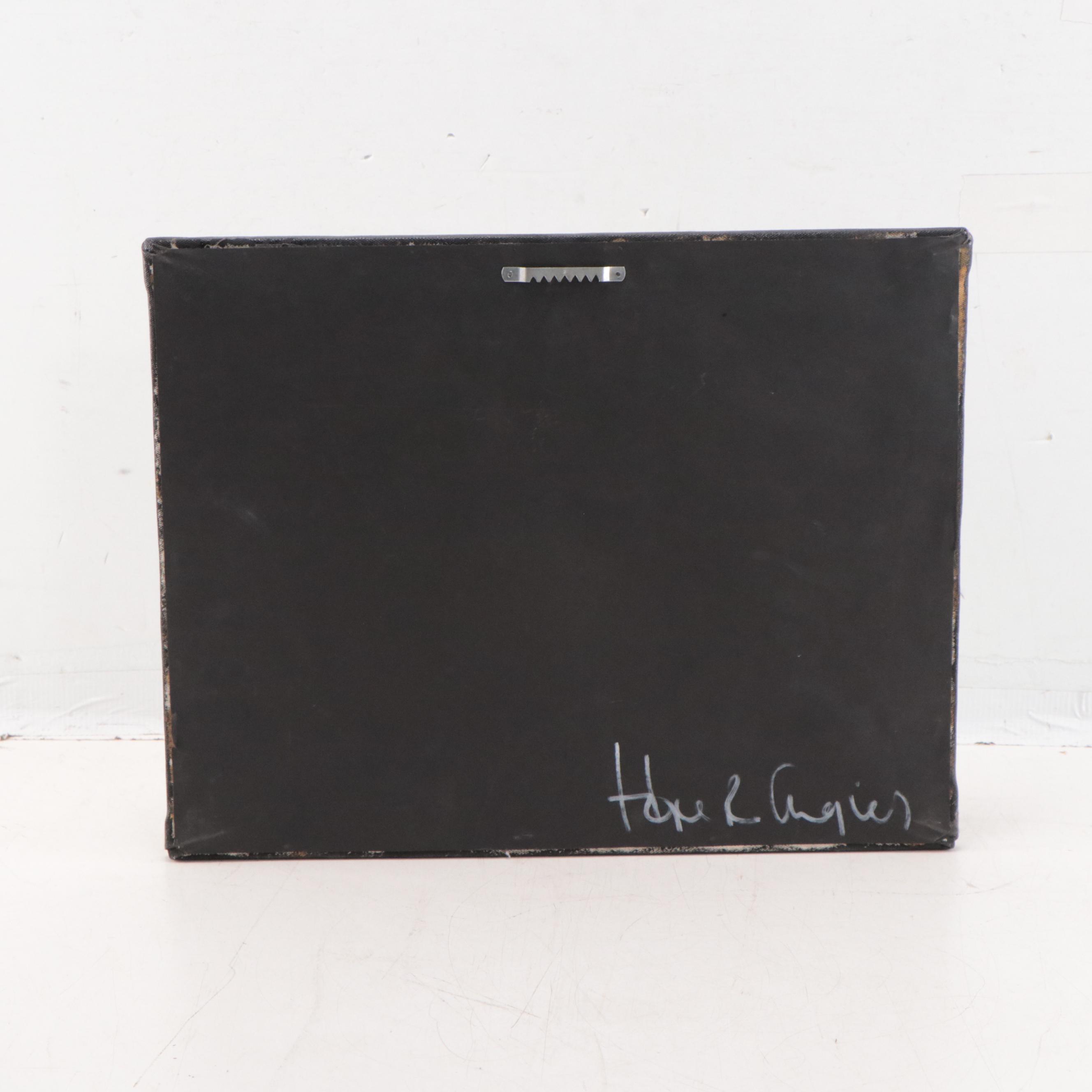 Hope Angier Folk Art Coastal Oil Painting | EBTH