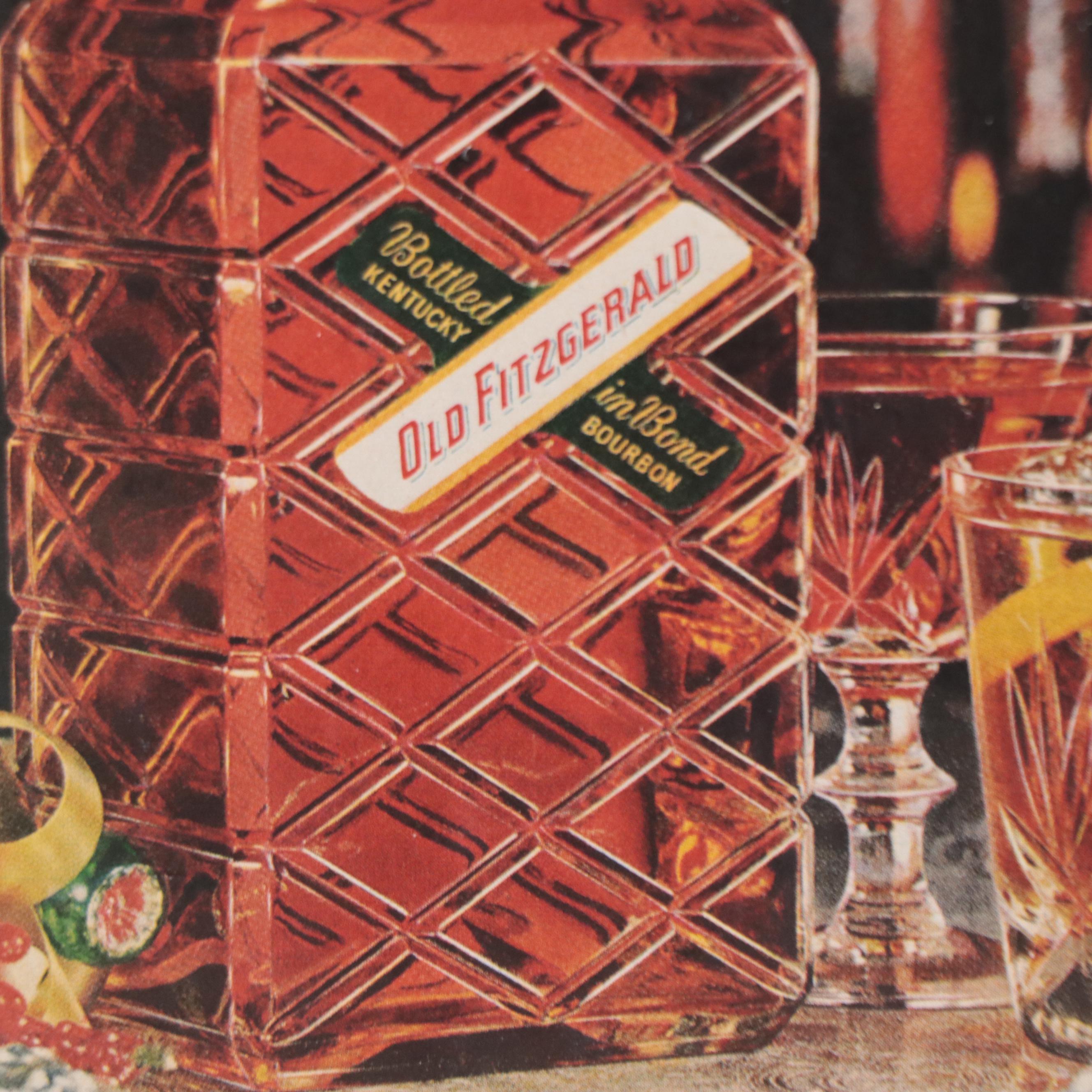 Old Fitzgerald Bourbon Whiskey Offset Lithograph Advertisement, Circa ...