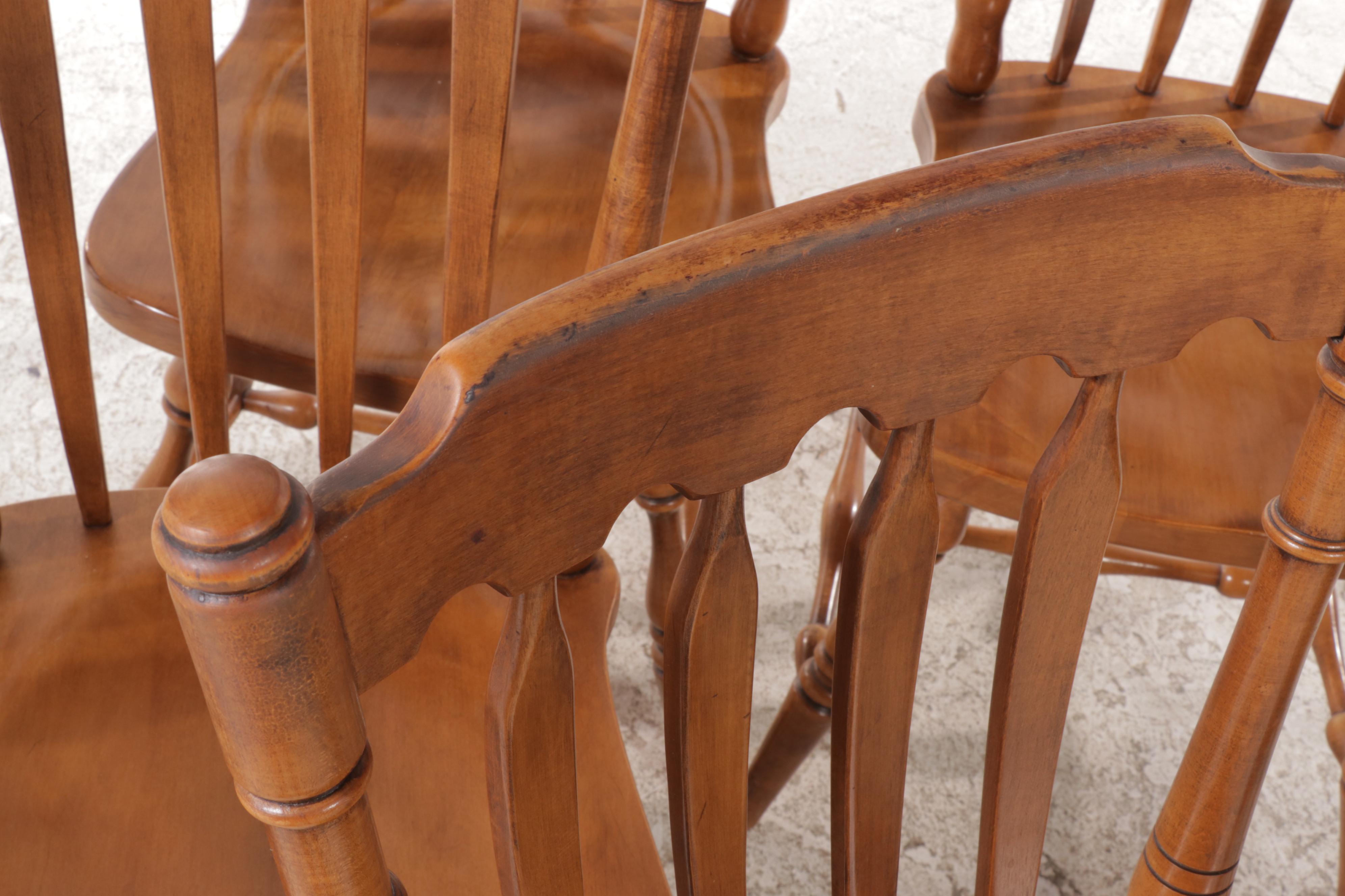 Seven-Piece Colonial Style Maple Dining Set, Incl. Pennsylvania House ...