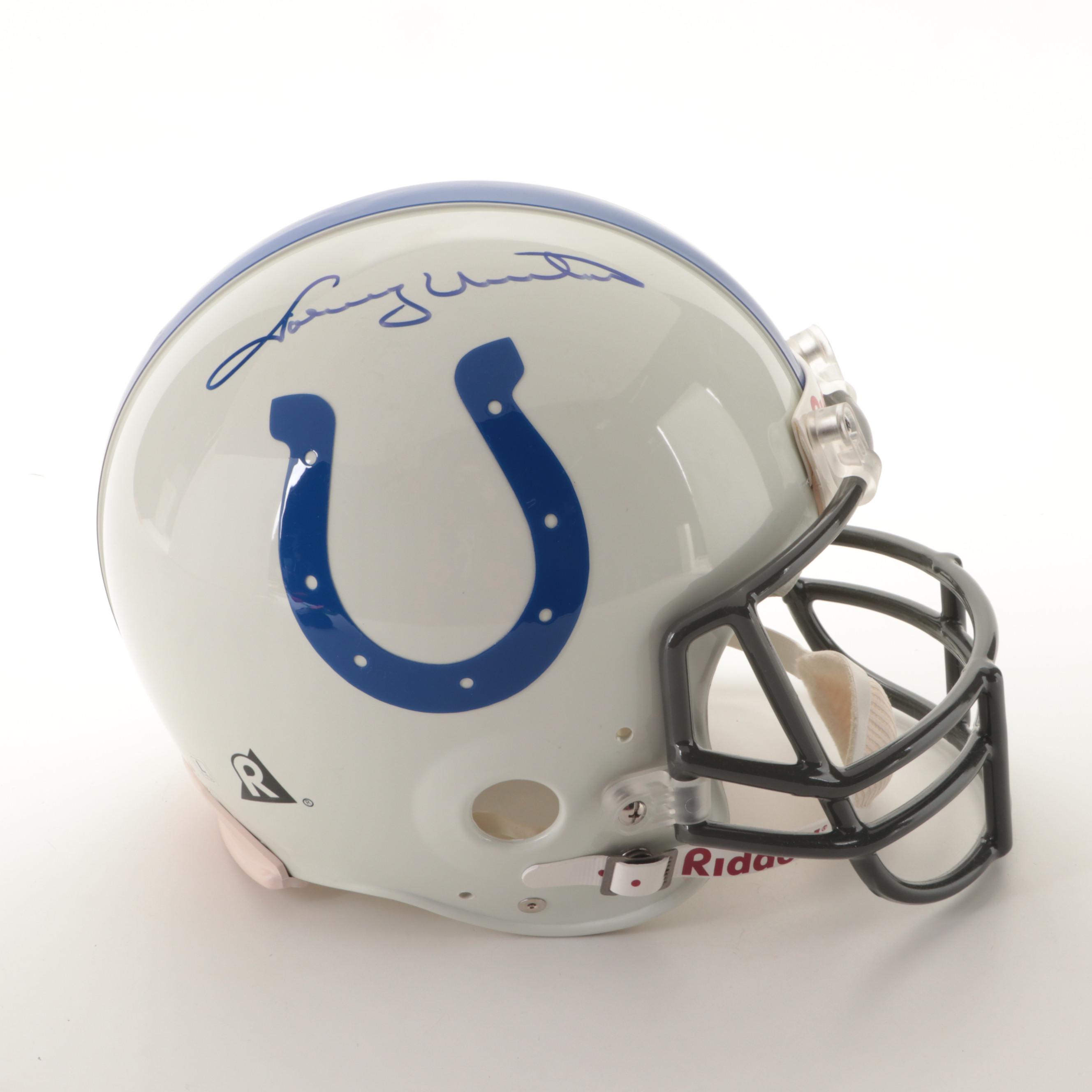 Johnny Unitas Signed Baltimore Colts Riddell NFL Throwback Helmet | EBTH