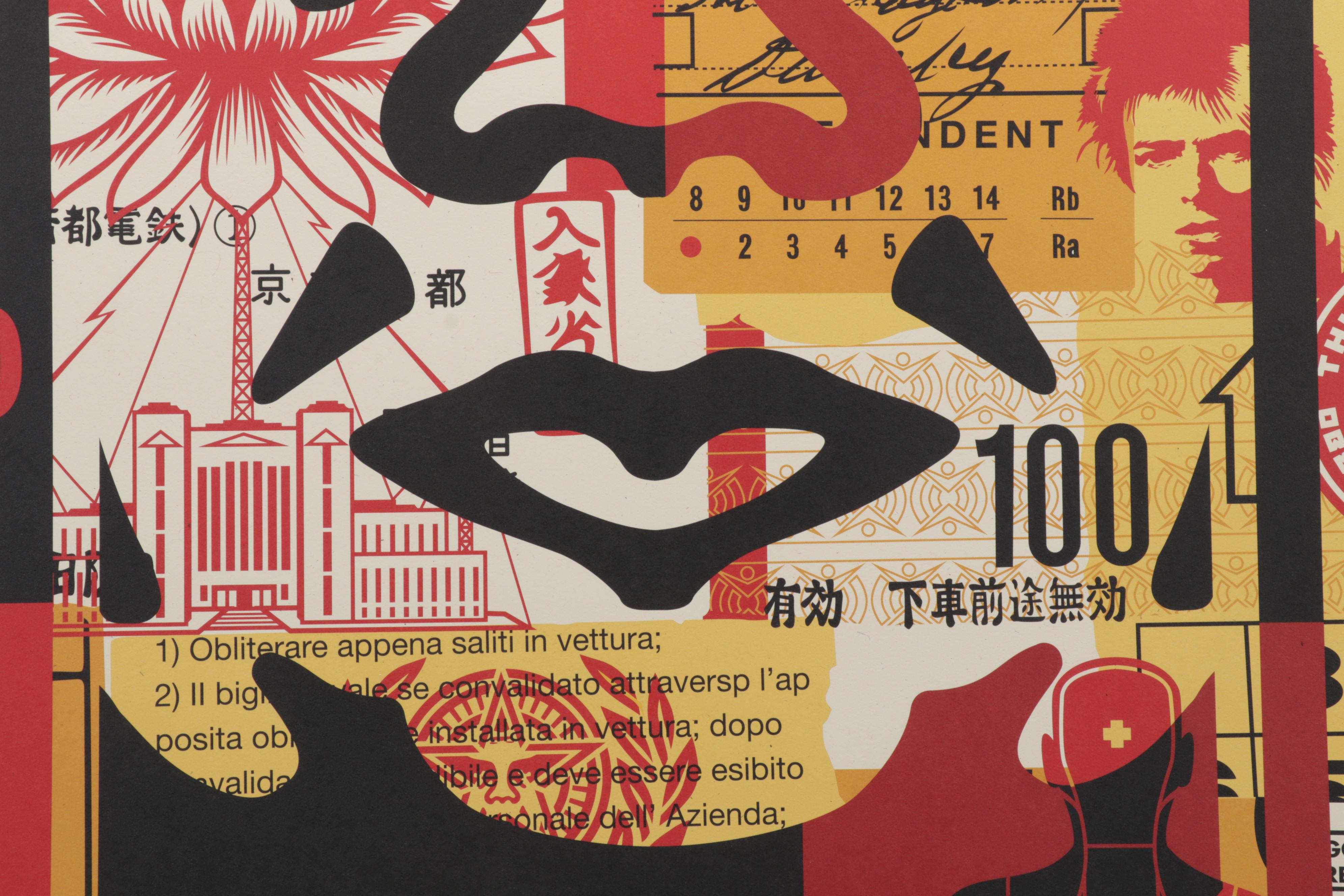 Shepard Fairey Offset Print "OBEY Collage Icon Top," 2023 | EBTH