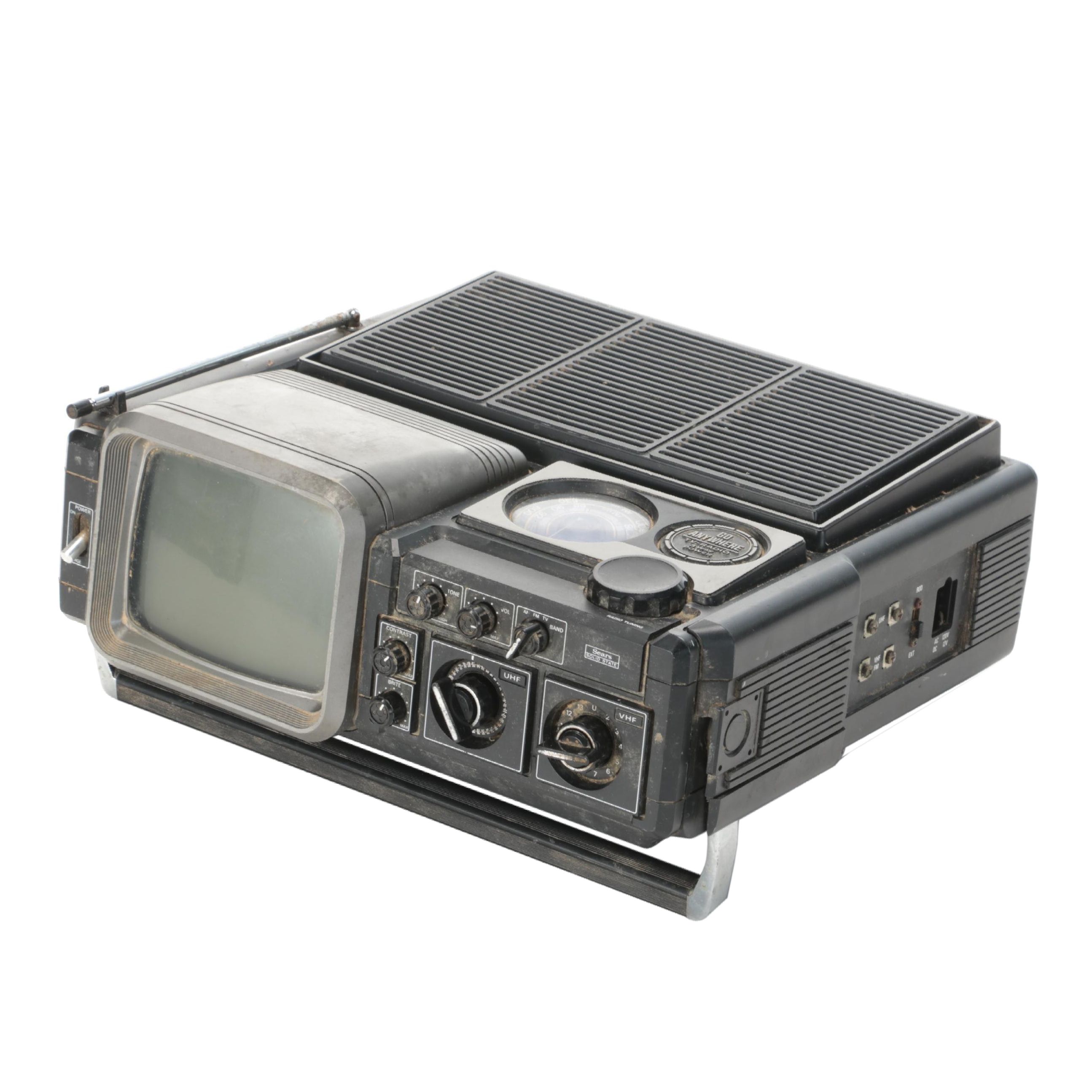 Sears Roebuck Model 564.50381 "Go Anywhere" Portable Television and ...
