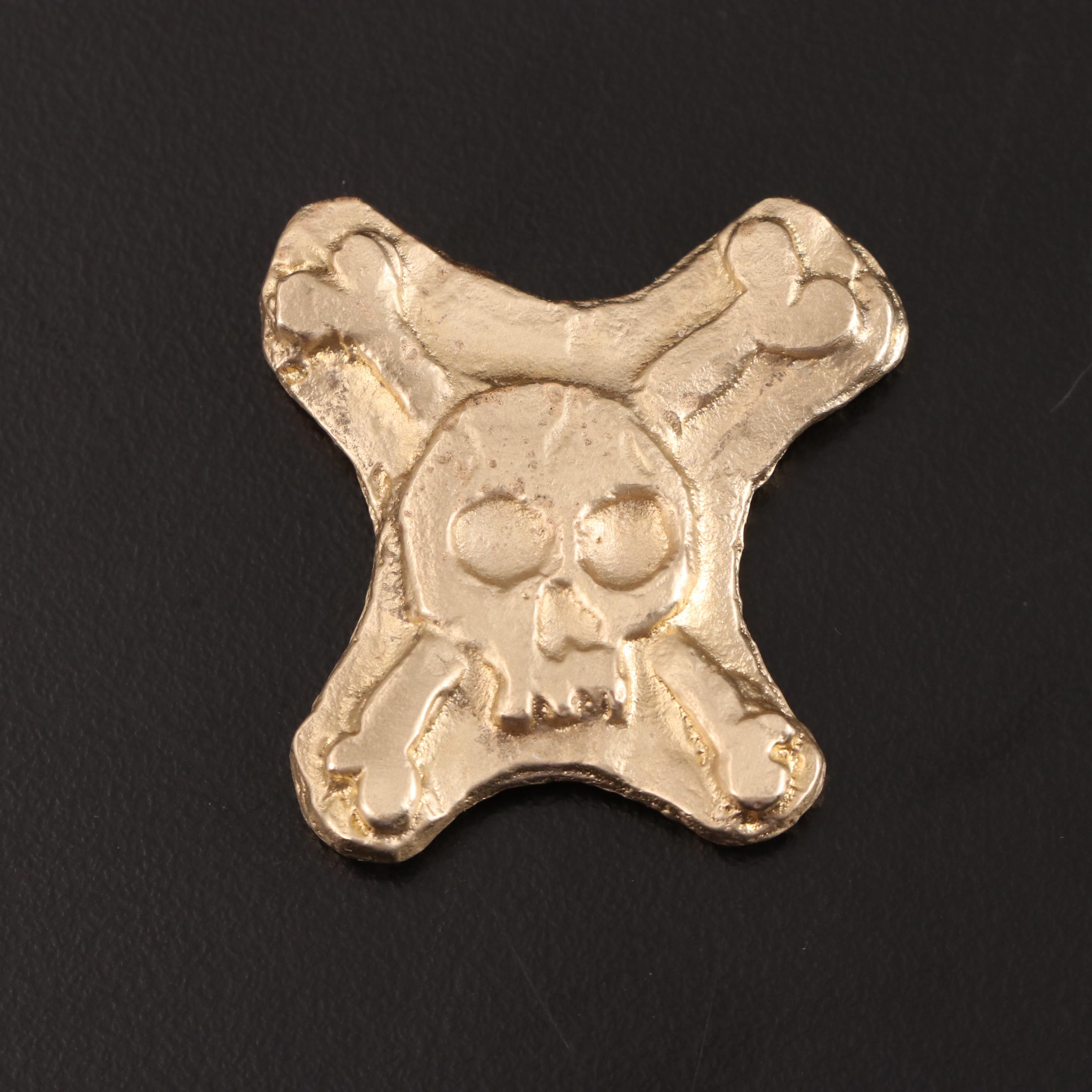 14K Gold Skull and Crossbones | EBTH