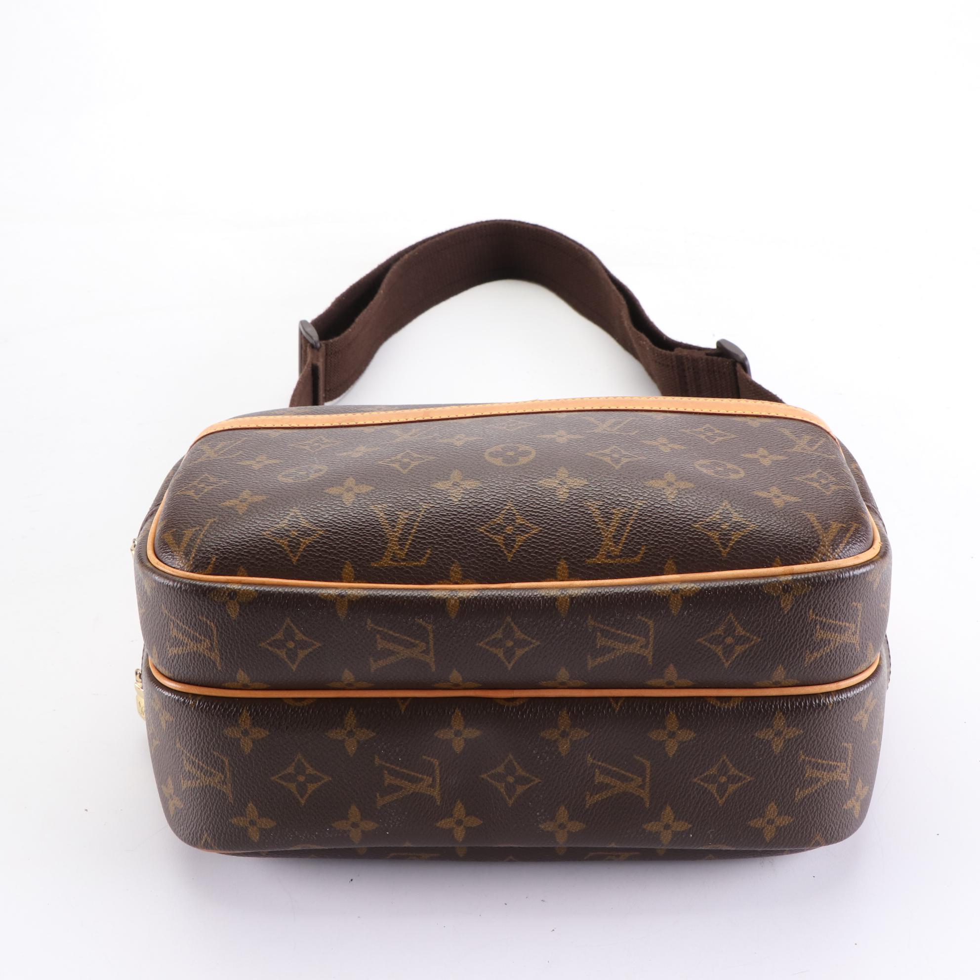Louis Vuitton Reporter PM Bag in Monogram Canvas and Vachetta Leather ...