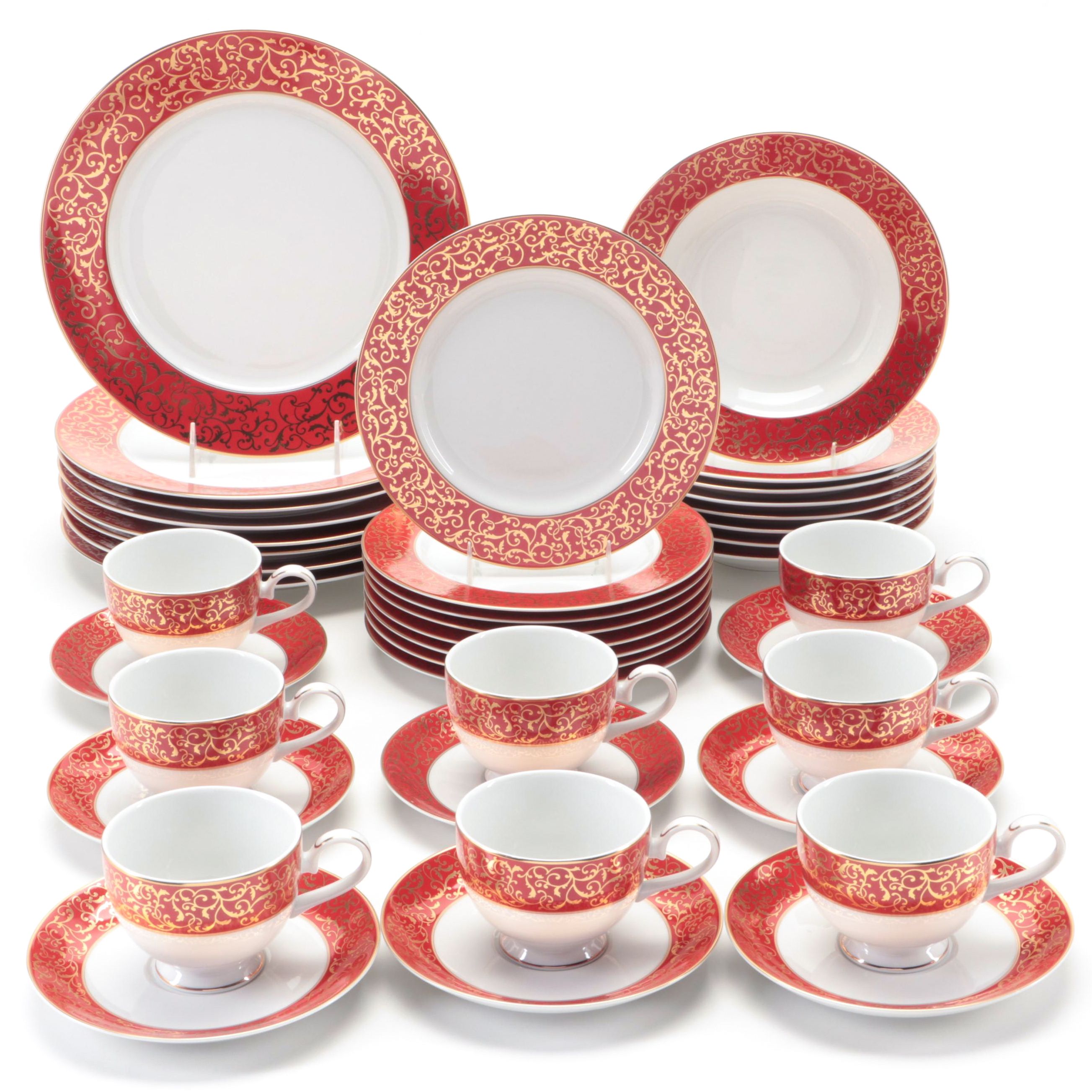 Mikasa "Parchment Red" China Dinnerware, 2005-2009 | EBTH