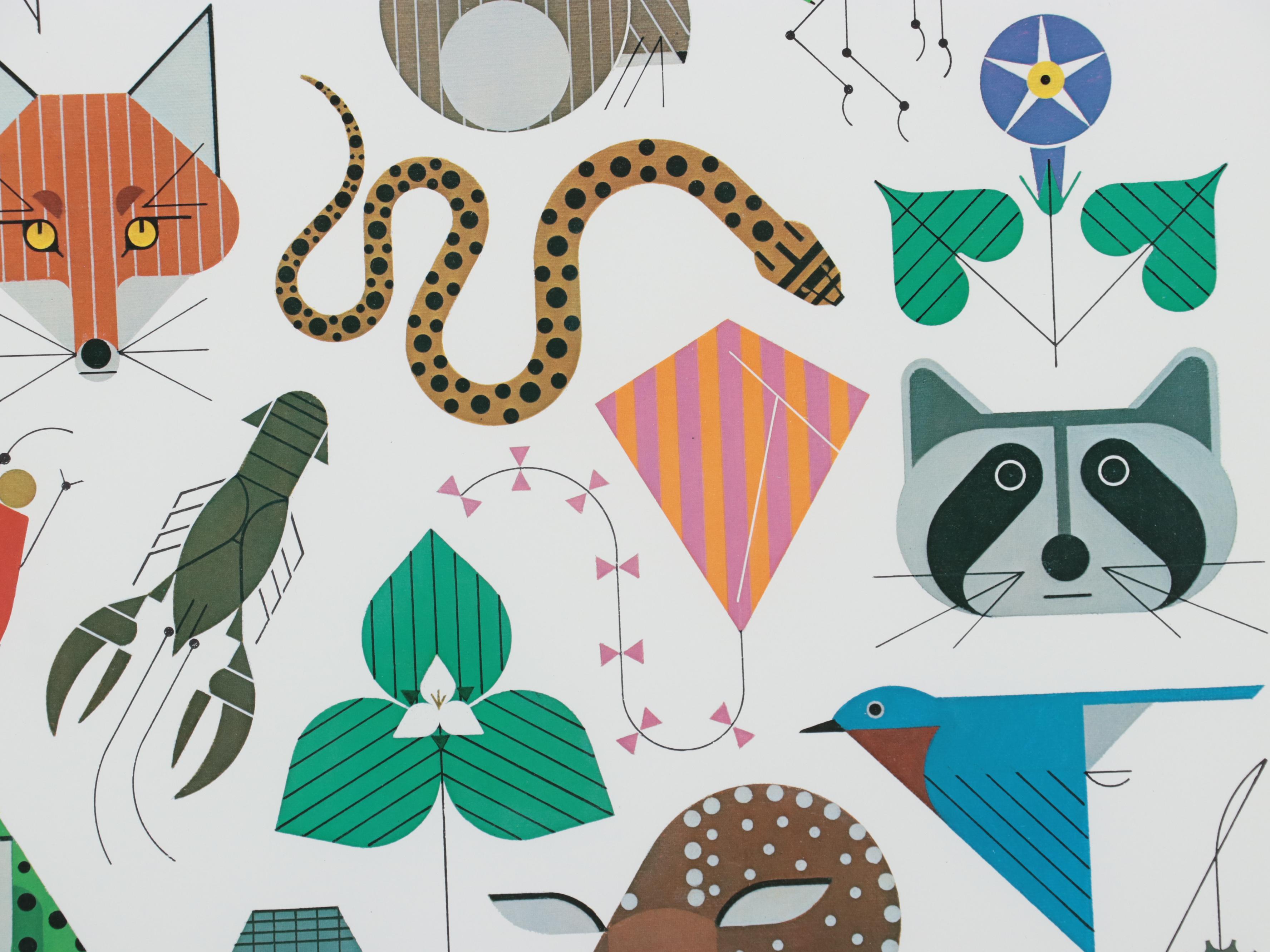 Charley Harper Offset Lithograph "Space For All Species" | EBTH
